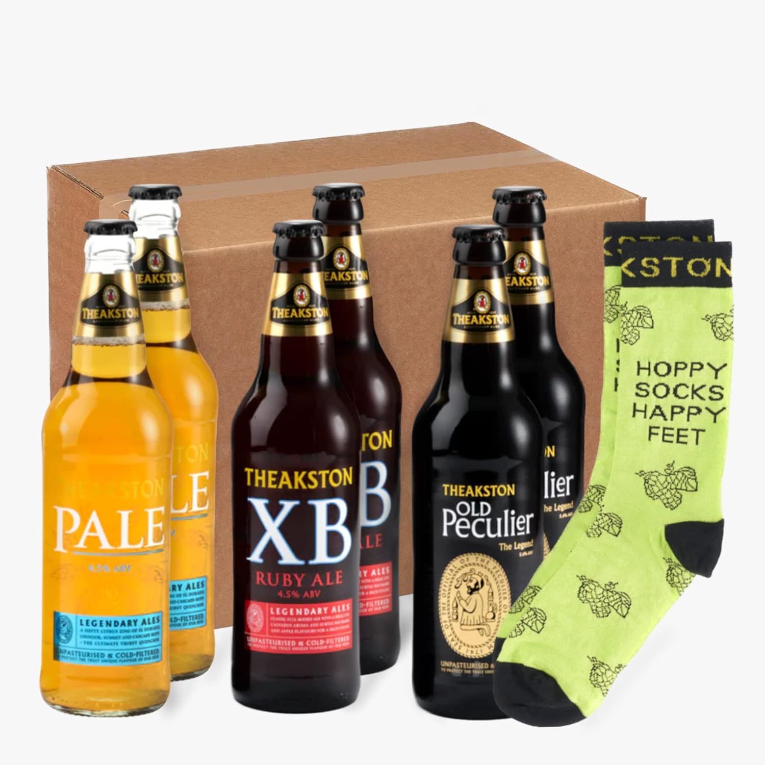 Theakstons Premium Craft Beer & Ale Gift Set | 6 x 500ml Bottle Pack ...