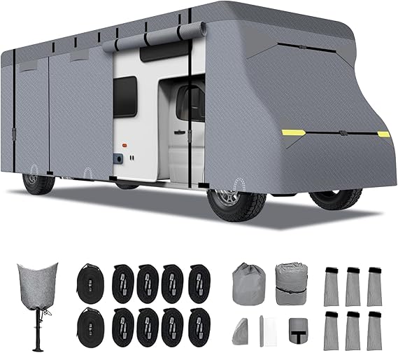 Class C RV Cover, 7 Layers RV Cover Class C 20-23ft Motorhome Winter ...