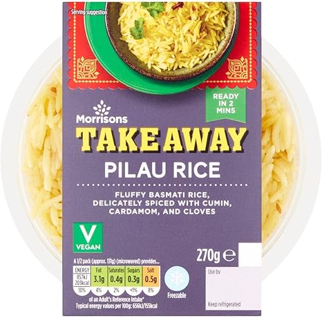 Morrisons Takeaway Pilau Rice 270g : Amazon.co.uk: Grocery