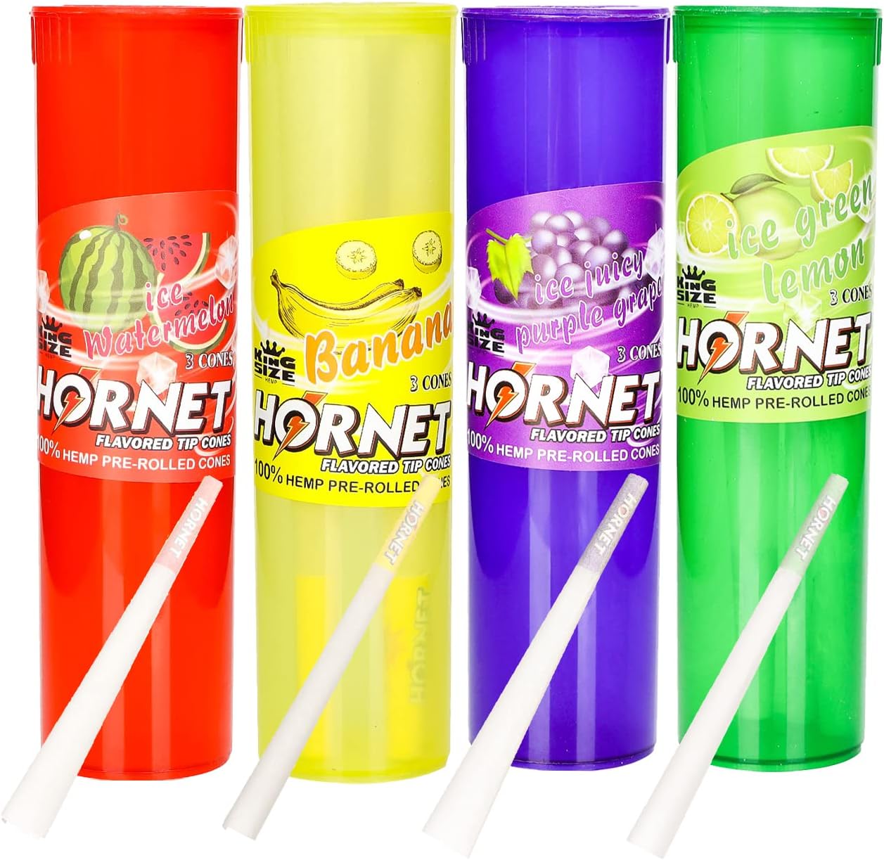 Amazon.com: HORNET Pre-Rolled Pop Cone, Mixed Flavors - Grape, Banana ...