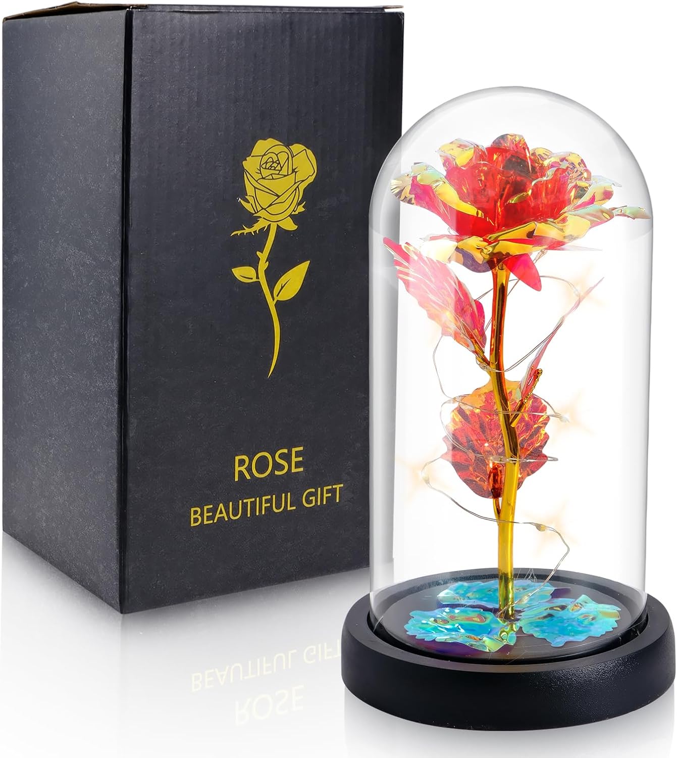 LIAN Rose Flower for Women, Forever Rose Flower Lamp, Mothers Day ...