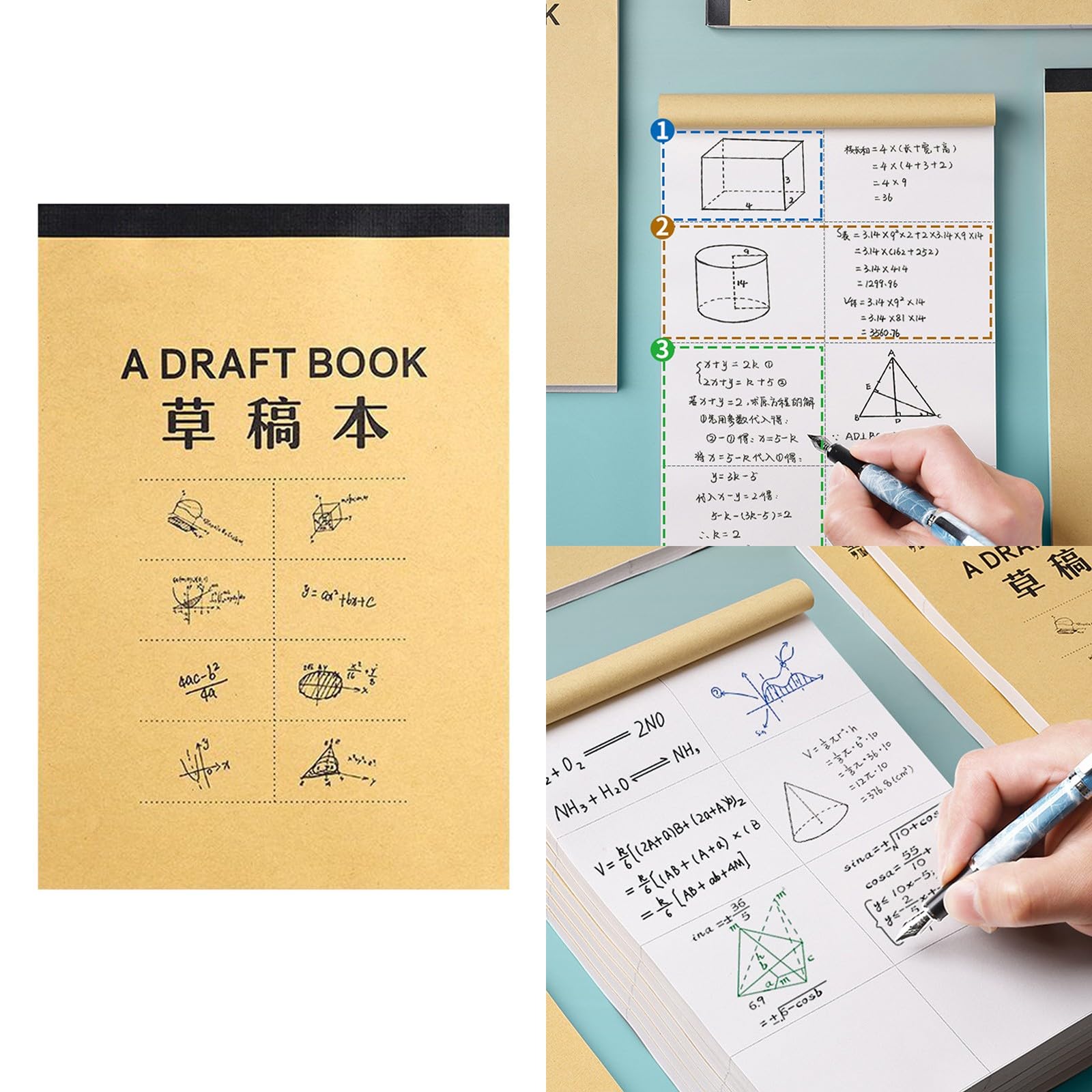 Writing Drawing Paper SCRIBBLE PLAIN PAPER BOOK 100 PAGES KIDS PAD