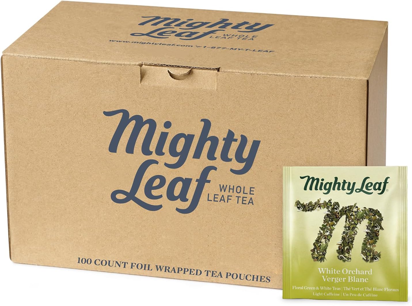 Amazon.com : Mighty Leaf White Orchard Tea, Delicate White Tea with ...