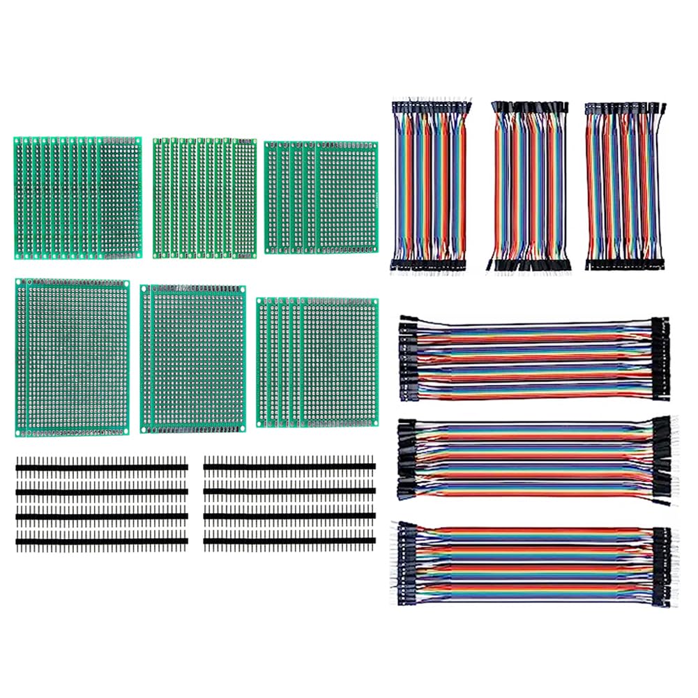 42PCS Universal PCB Board Prototype Dupont Jumper Wires 240pins ...