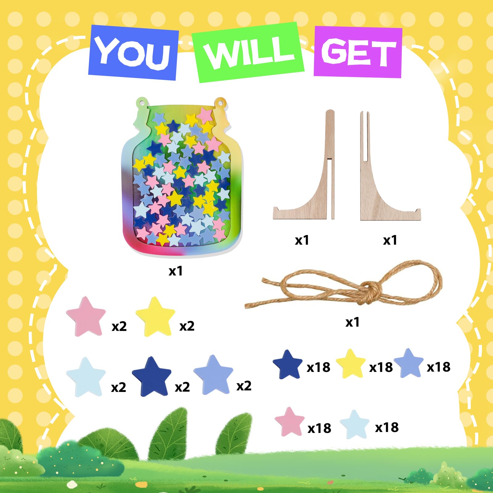 Snapklik.com : Stars Reward Jar, 100 Stars Classroom Reward Jars For ...