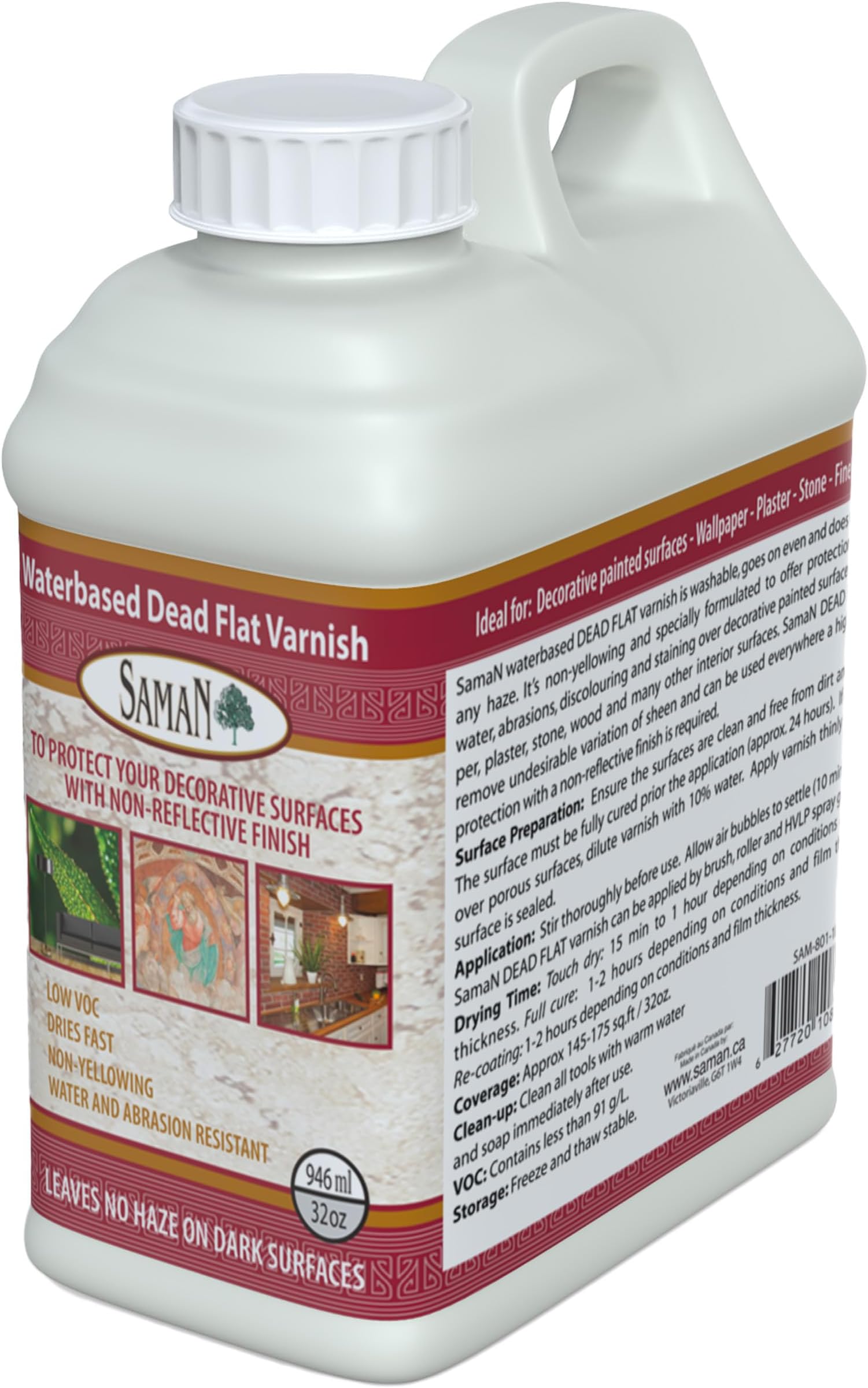 Polyvine Decorator's Dead Flat Varnish Quart 1 litre - Household ...