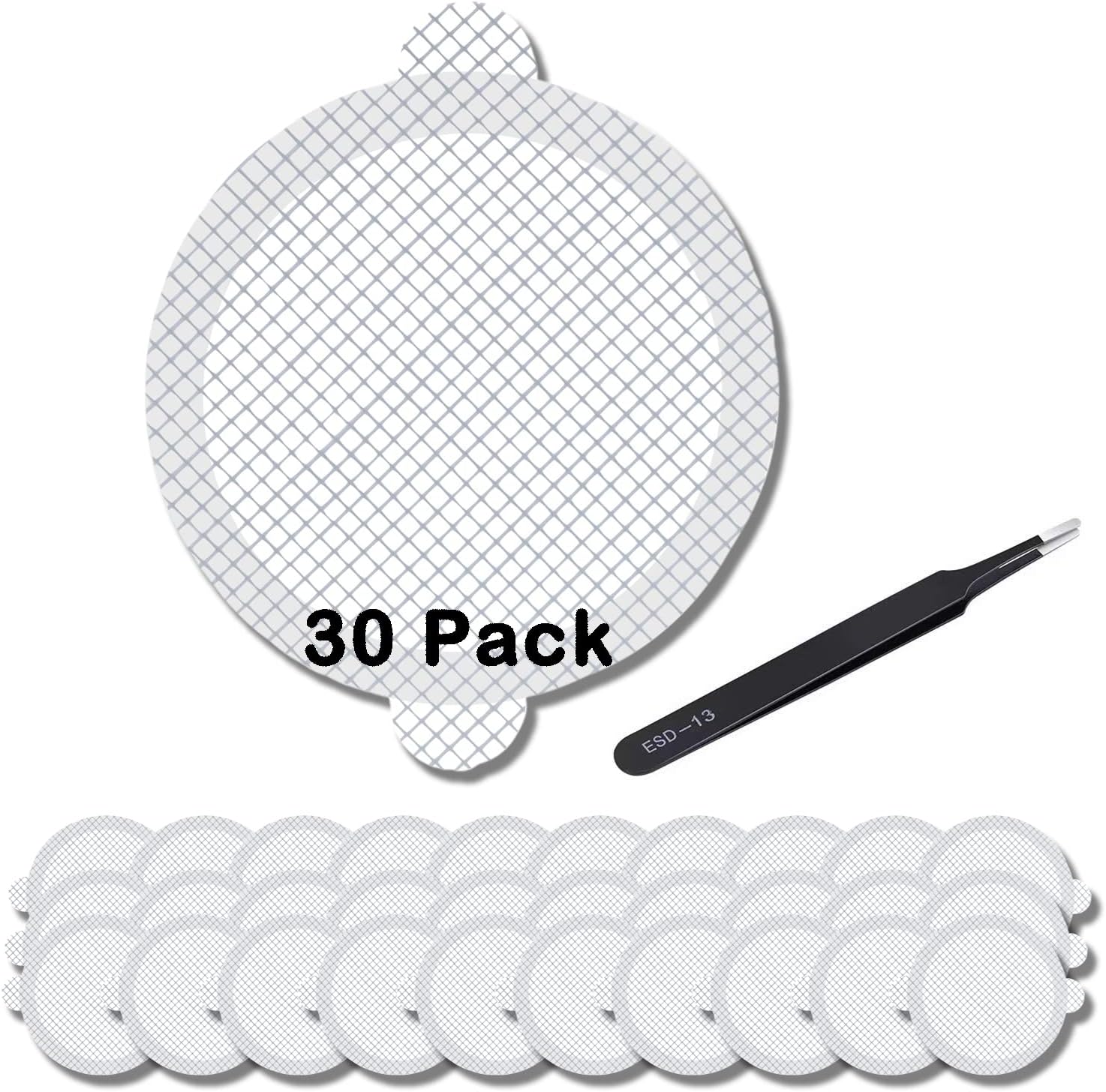 25 Pack Disposable Shower Drain Hair Catcher Mesh Stickers, FlyCoco ...