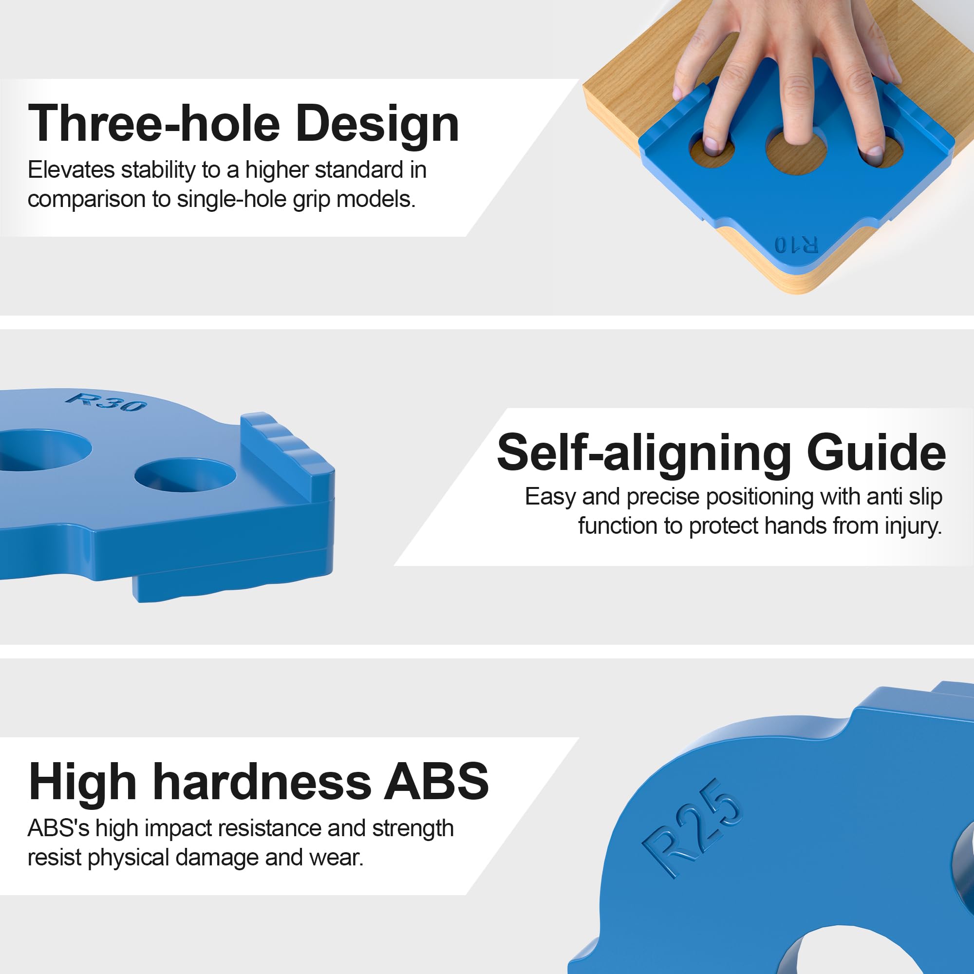 Snapklik.com : Radius Jig Router Templates 4 Pcs, Corner Radius Routing ...