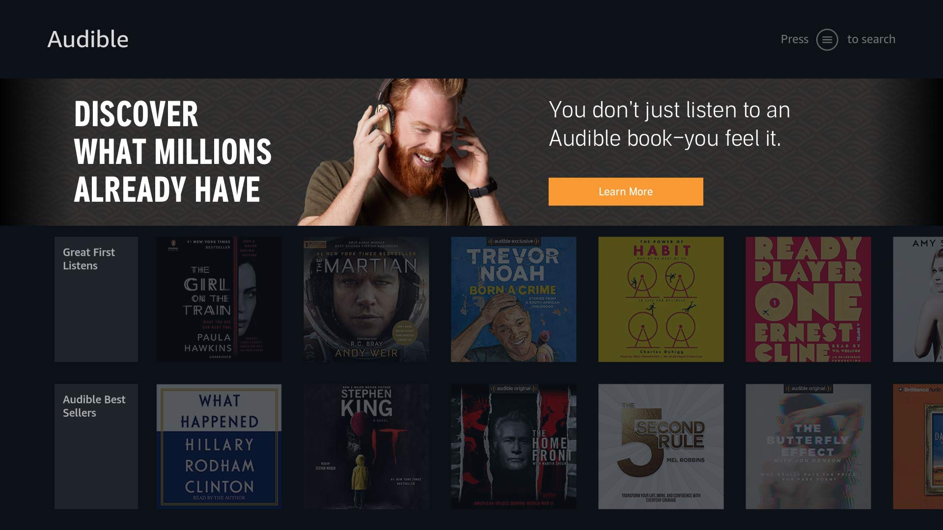 Audible for Fire TV:Amazon.com:Appstore for Android