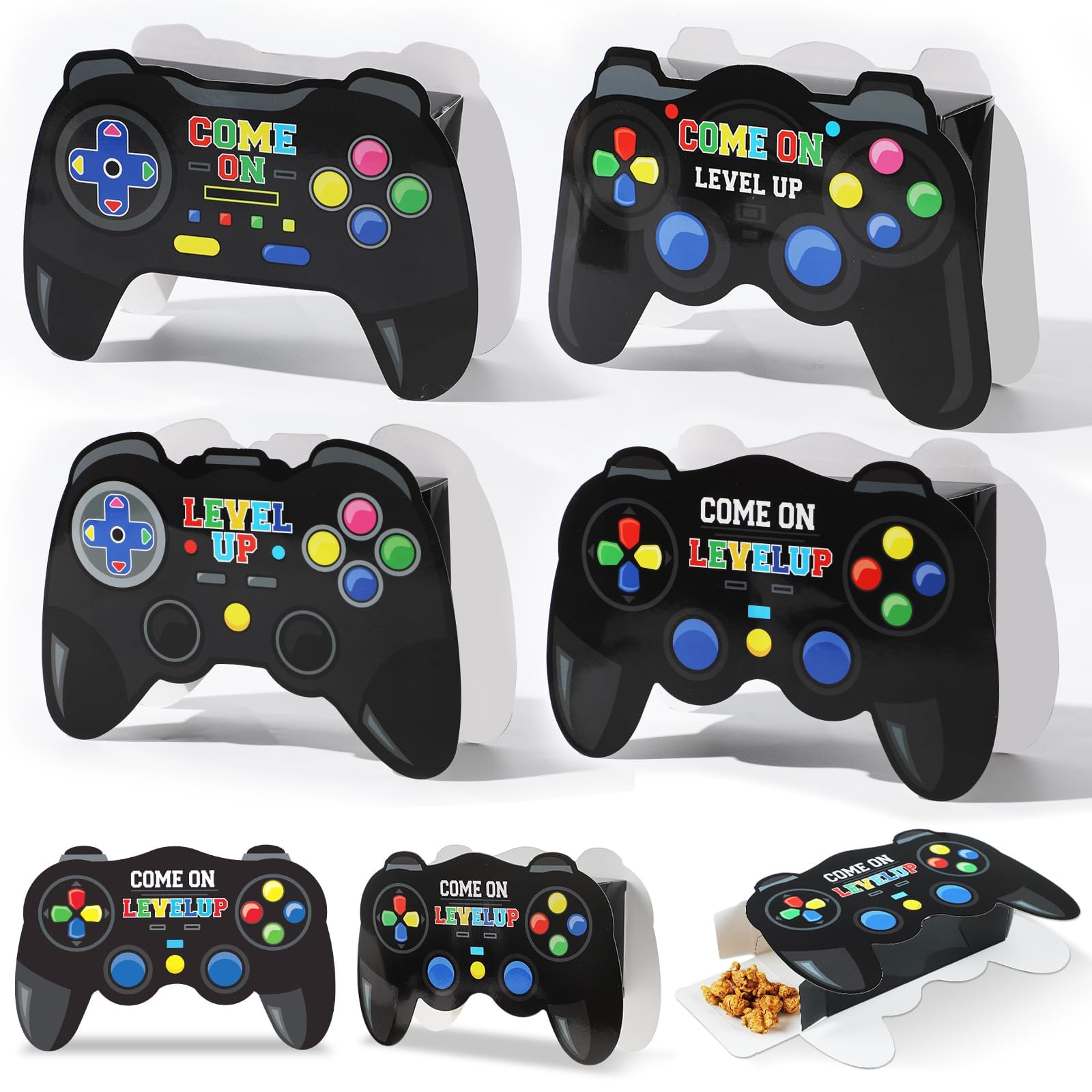 Amazon.com: Lonfliness 24Packs Video Game Party Boxes Craft Kit Gaming ...