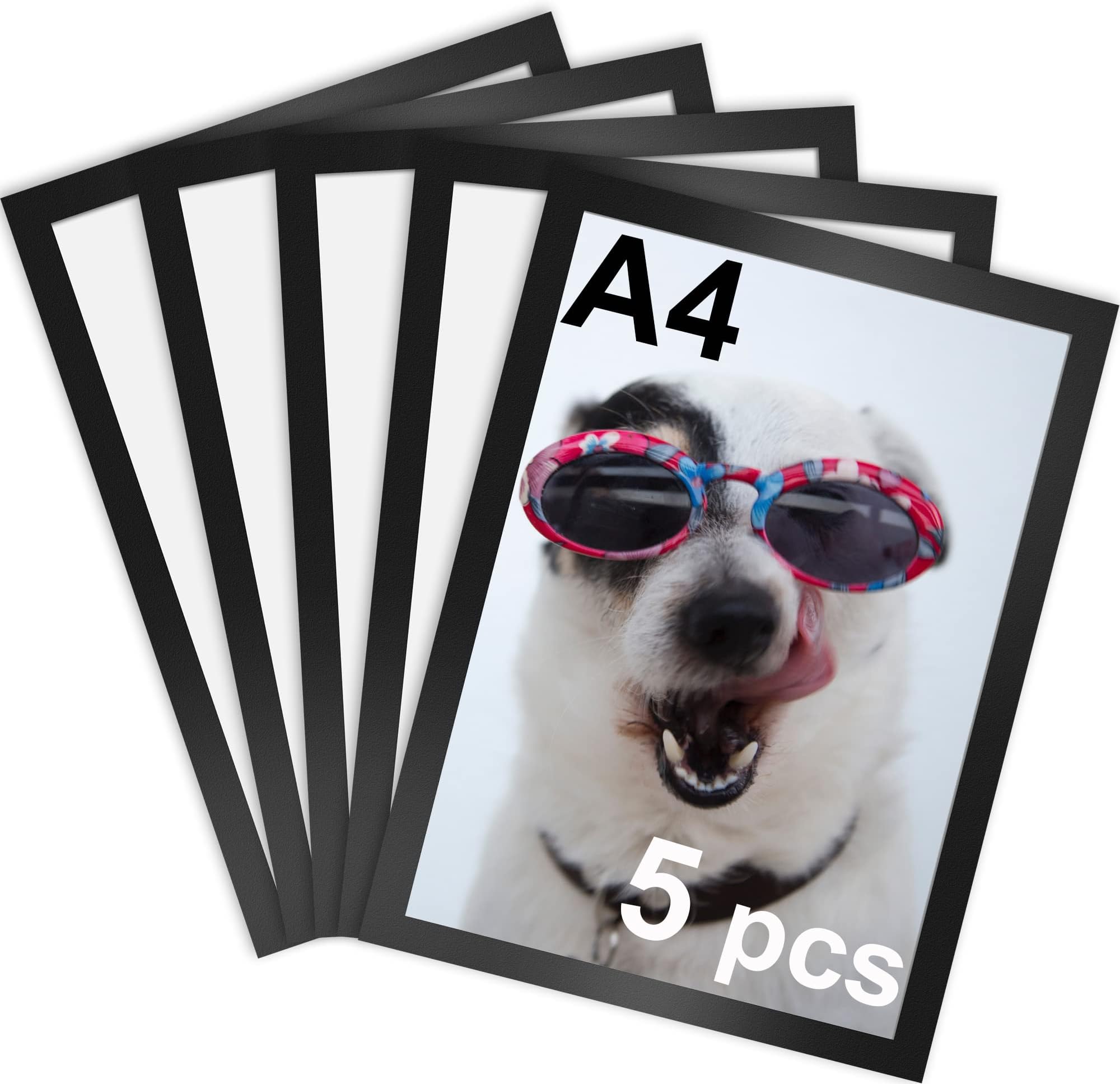 ANLIOTE Self Adhesive Magnetic Picture Frame Display A4 - in ...