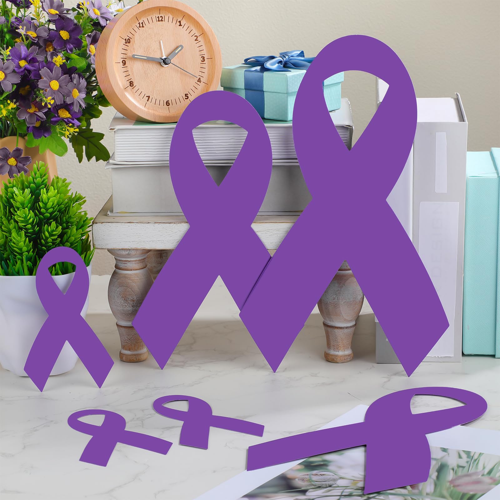 Alzheimer's Disease Support Bubbles 50 Purple Ribbon Awareness Bubbles ...