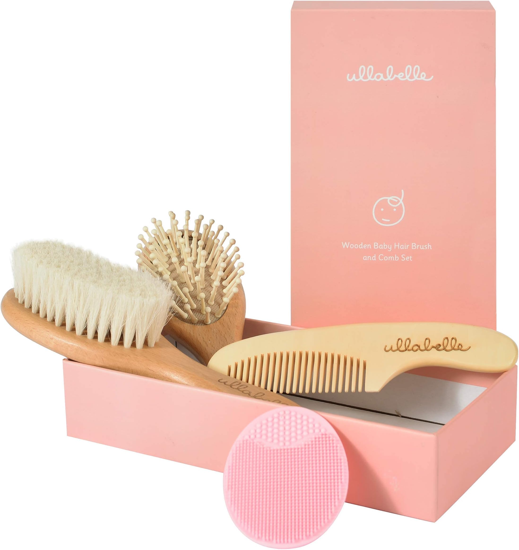 Amazon.com: Personalized Baby Hair Brush and Comb Set for Newborn ...
