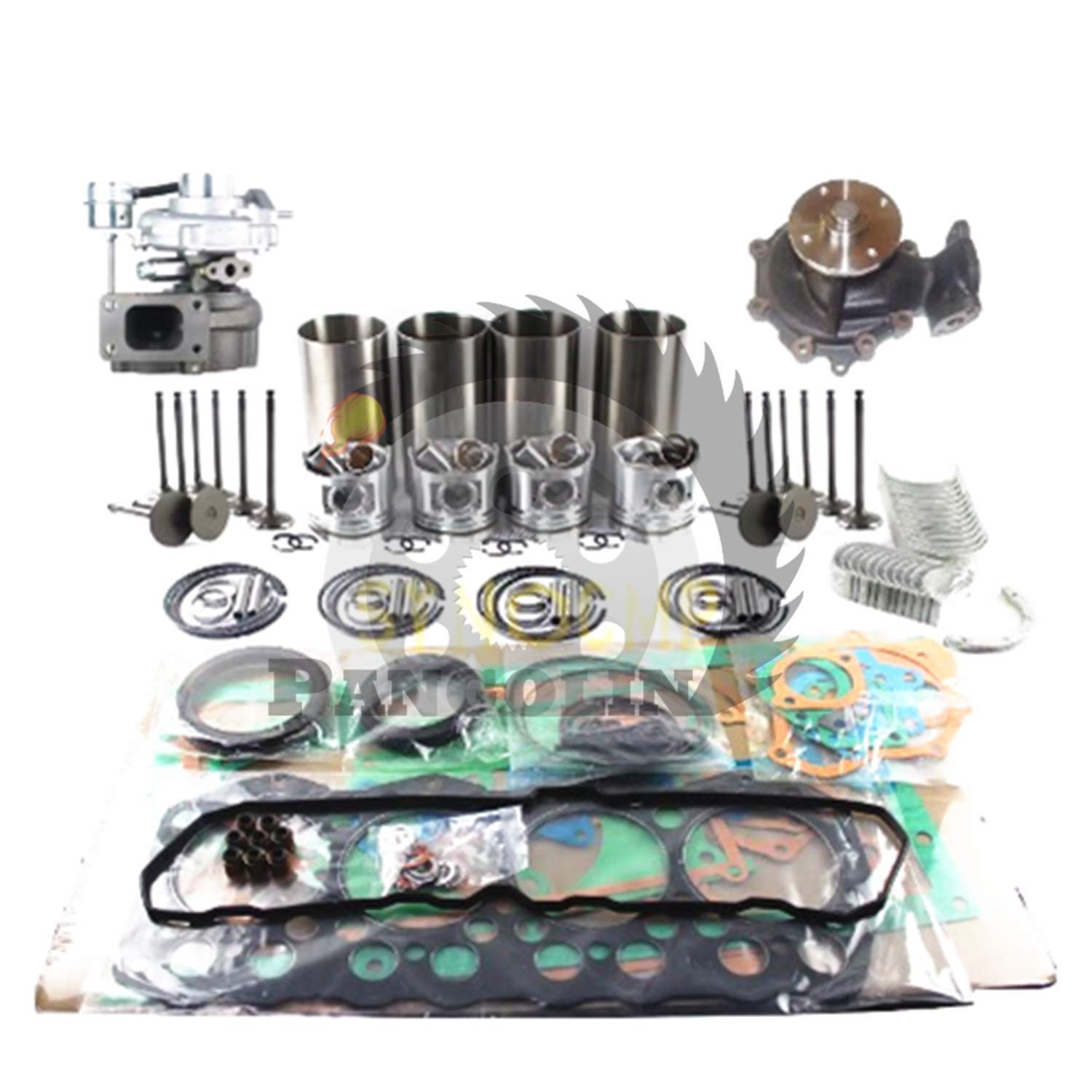 Amazon.com: PANGOLIN SO5C S05C Engine Overhaul Rebuild Kit+Water Pump ...