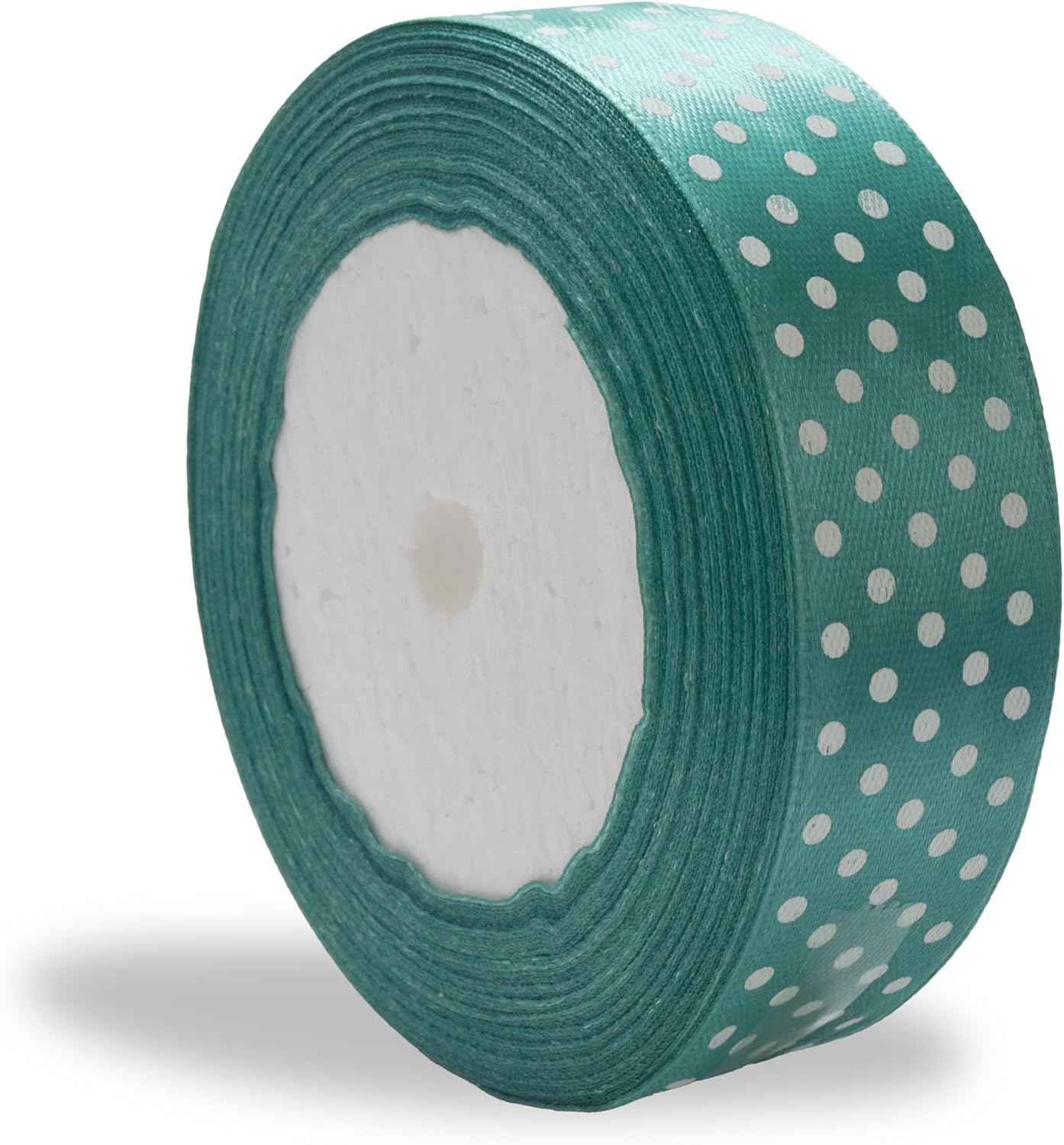 Amazon.com: Ribbon 1 inch Mint with White Polka Dots Ribbons for Crafts ...
