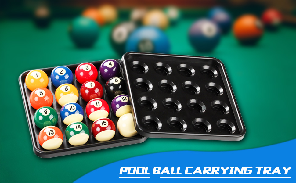 Billiards Balls Case 9 Ball Rack For Pool Table Black Plastic Billiard ...