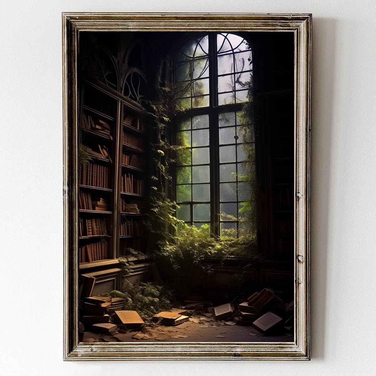 Amazon.com: Dark Academia Wall Art Vintage Gothic Posters Overgrown ...