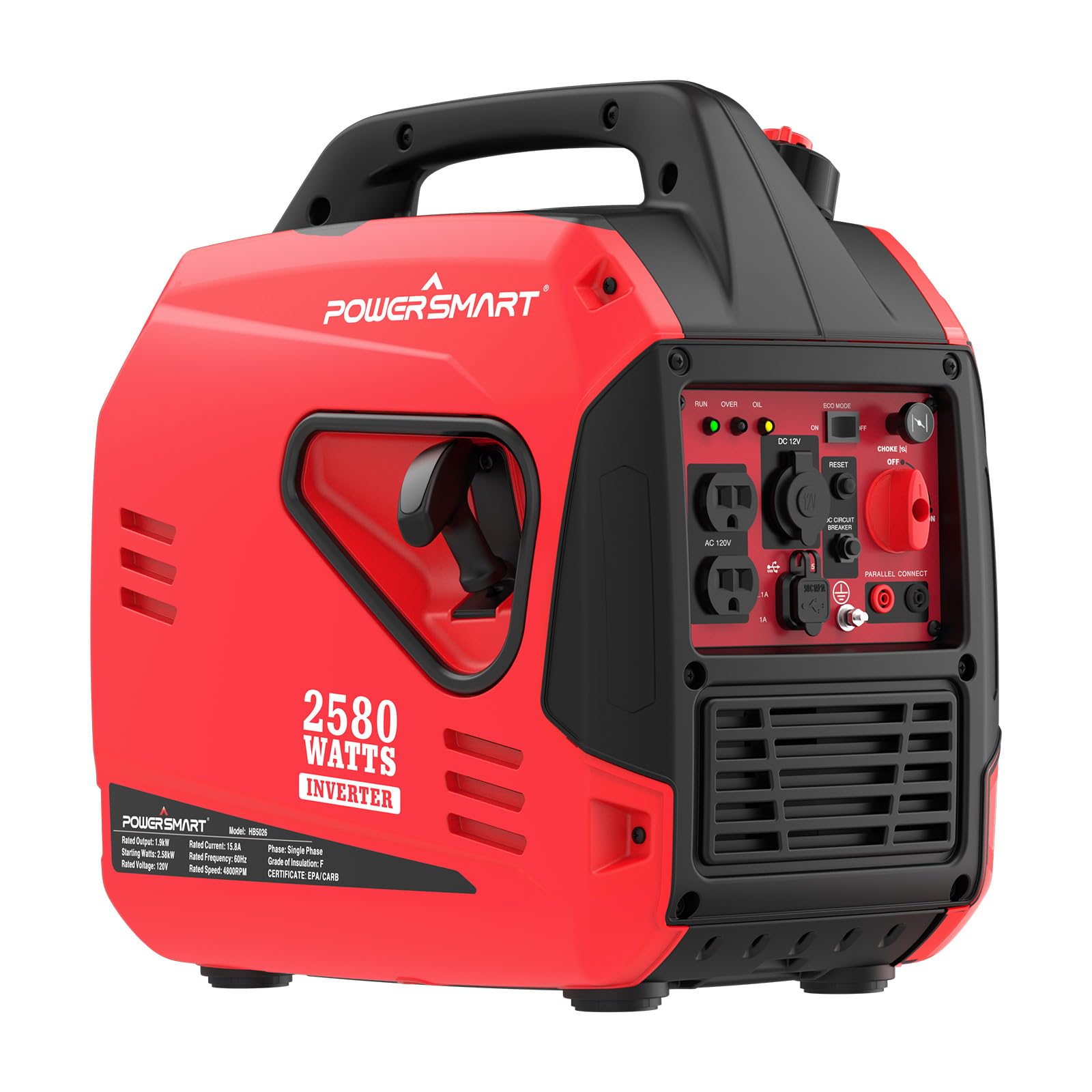 Snapklik.com : PowerSmart 2580-Watt Portable Inverter Generator