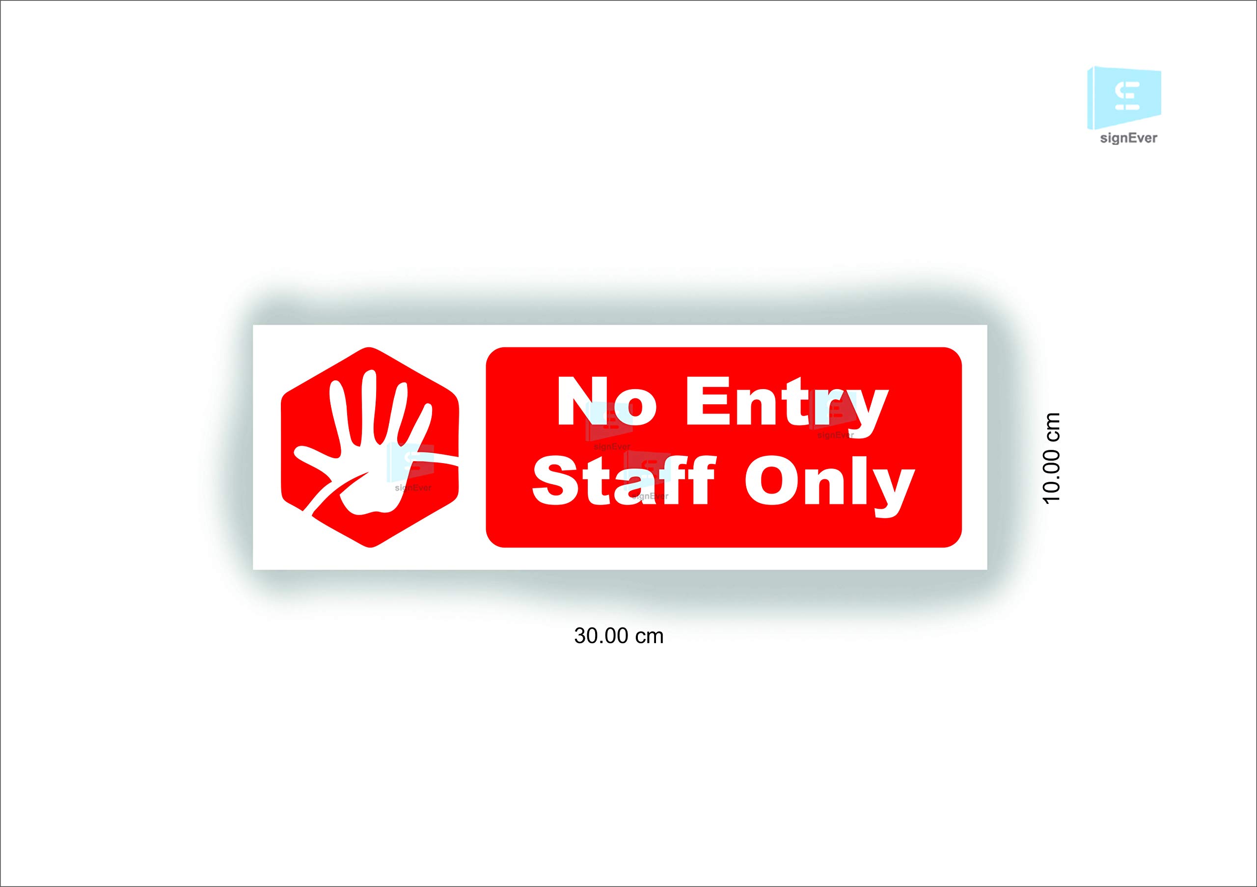 Buy SIGN EVER Staff Only Sign Board For Office Bank Factory Restaurant ...