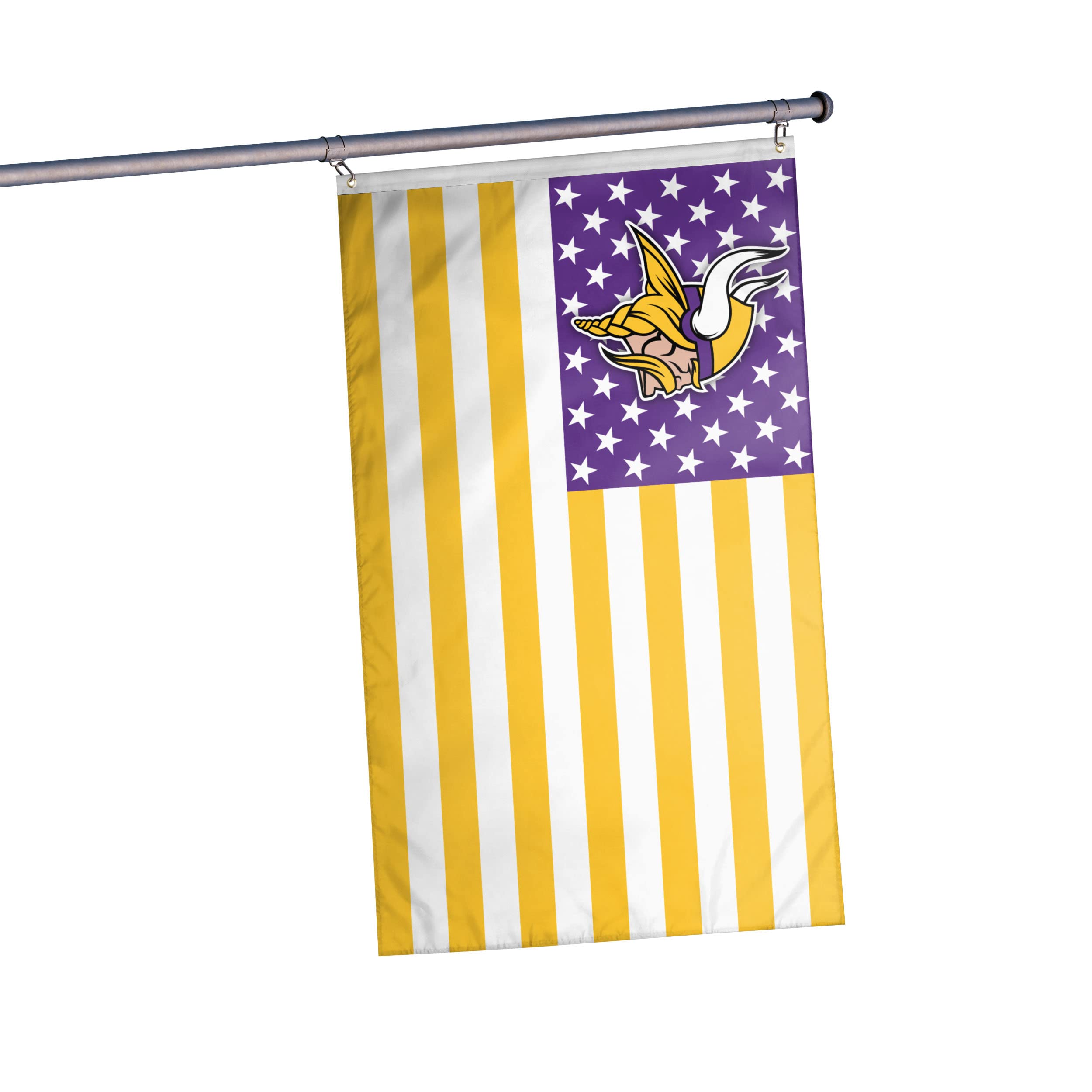 Snapklik.com : Minnesota Vikings NFL American Stars Horizontal Flag