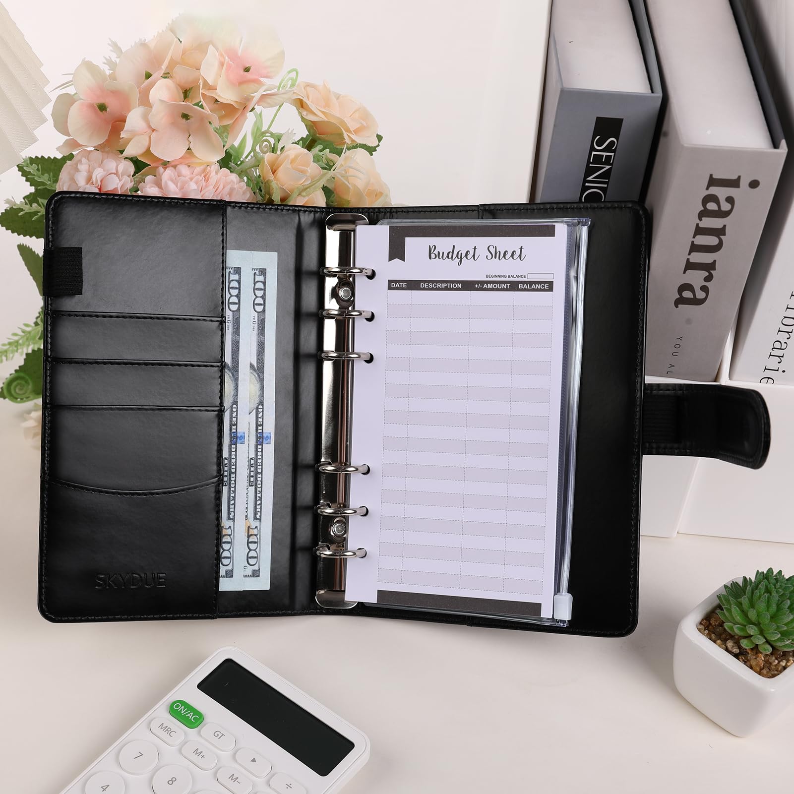 Snapklik.com : SKYDUE Budget Binder, Money Saving Binder