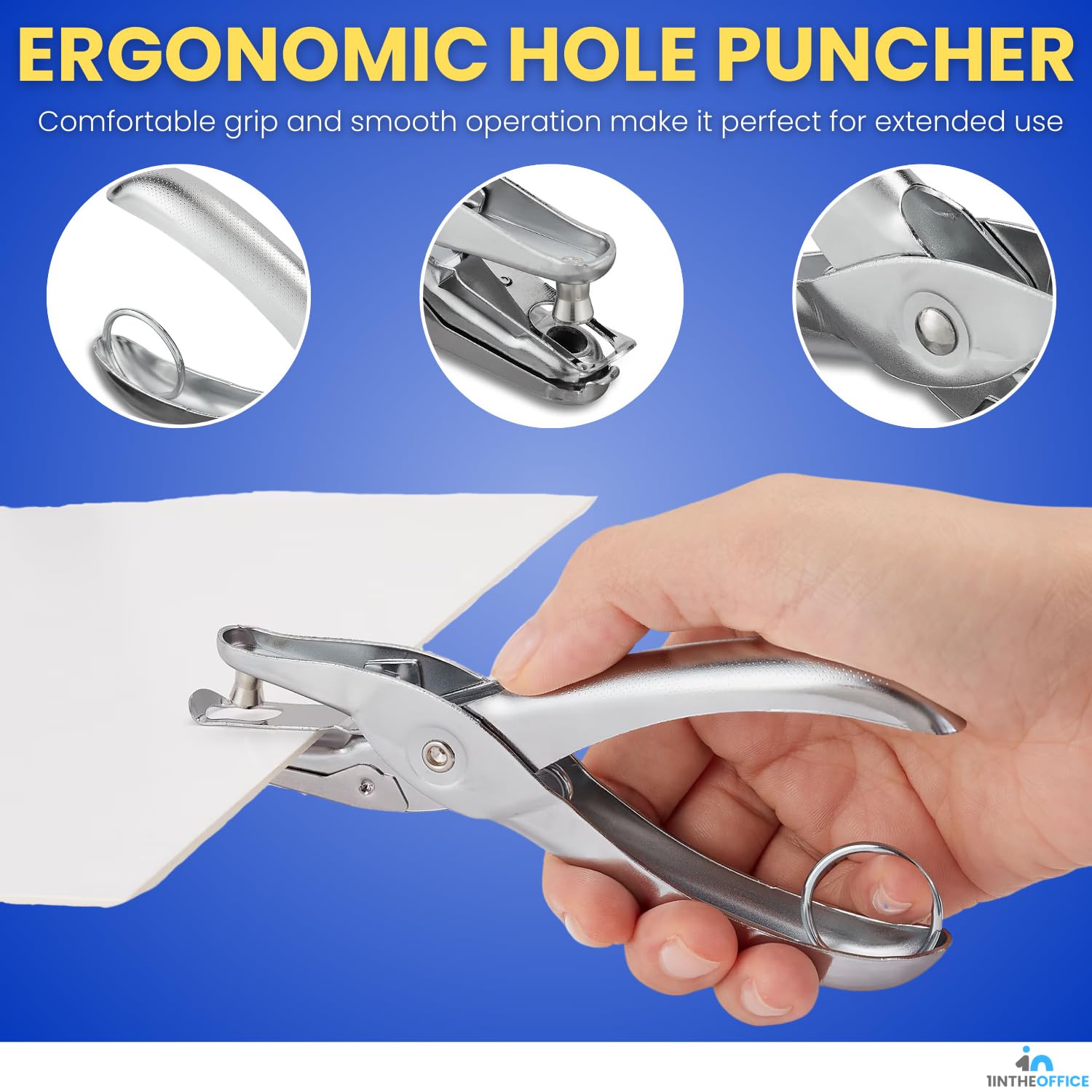 Snapklik.com : 1InTheOffice Single Hole Punch, Ticket 1-Hole Puncher ...
