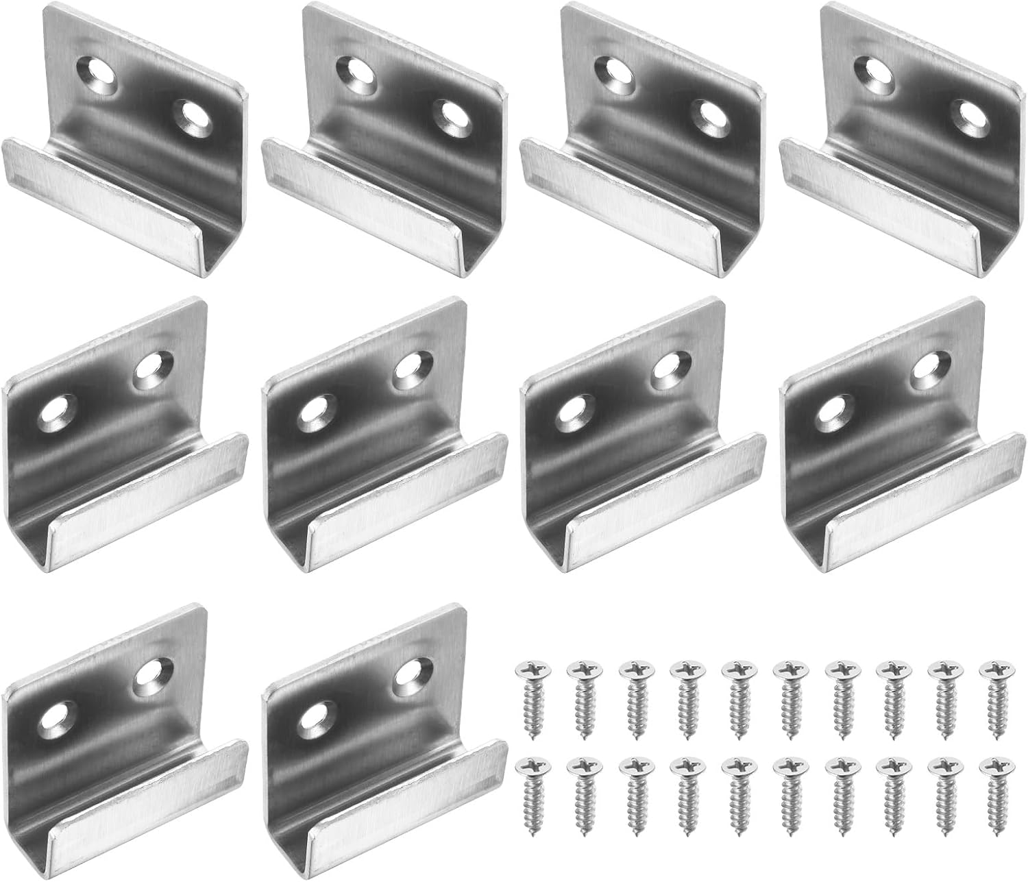 uxcell 10 Pcs Stainless Steel Tile Hanger, Tile Display Wall Hanger ...