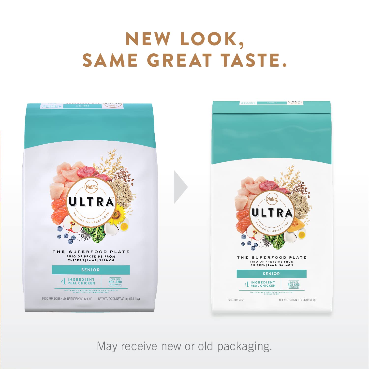 Buy NUTRO ULTRA Senior High Protein Natural Dry Dog Food with a Trio of ...