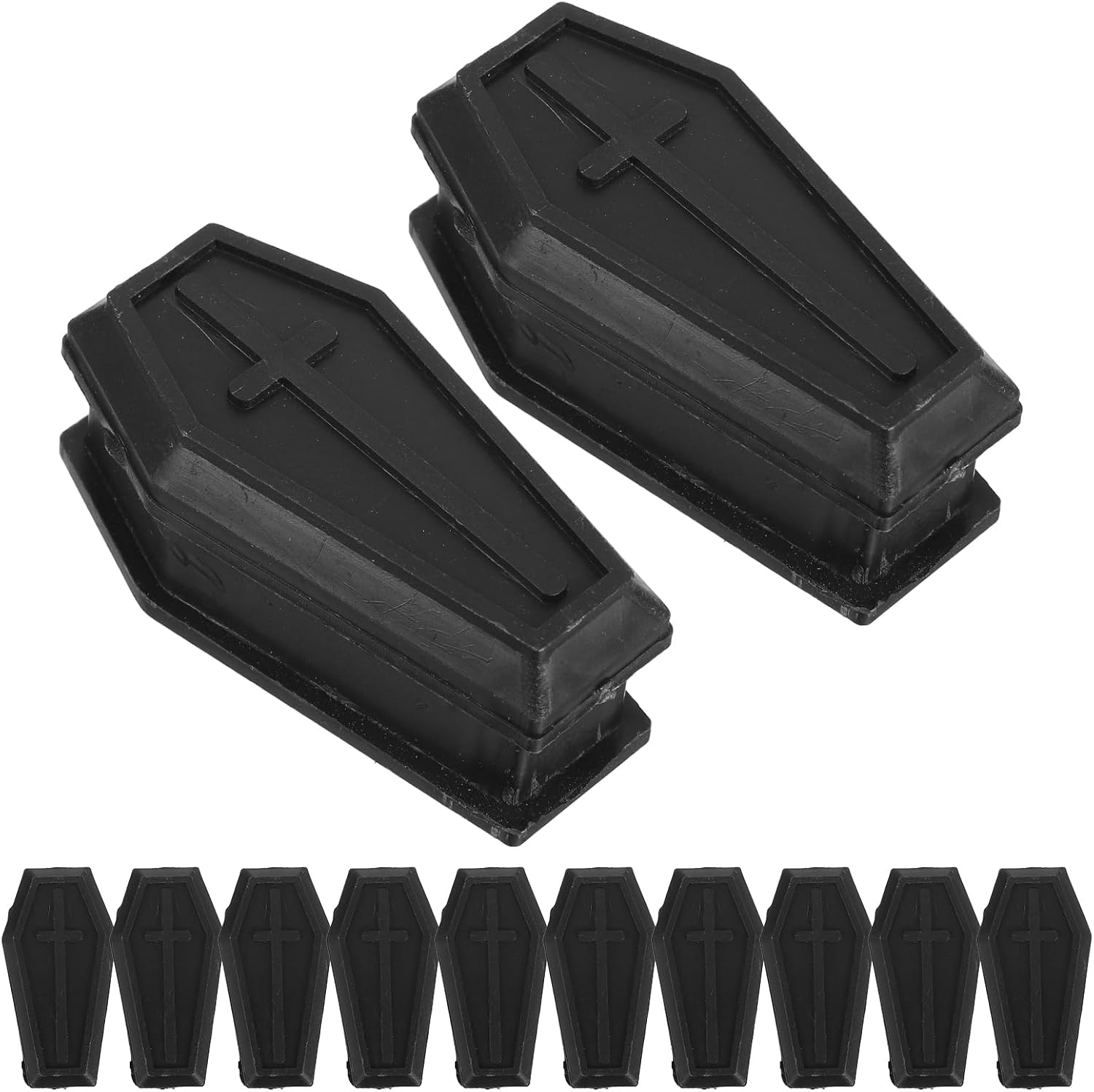 Amazon.com: Healifty Mini Halloween Coffin, 12pcs Mini Coffin Boxes ...