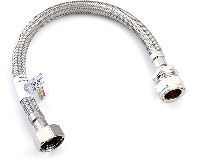 Home Range 300mm WRAS Approved15mm Compression x 1/2" |7 Lengths| Flexi ...