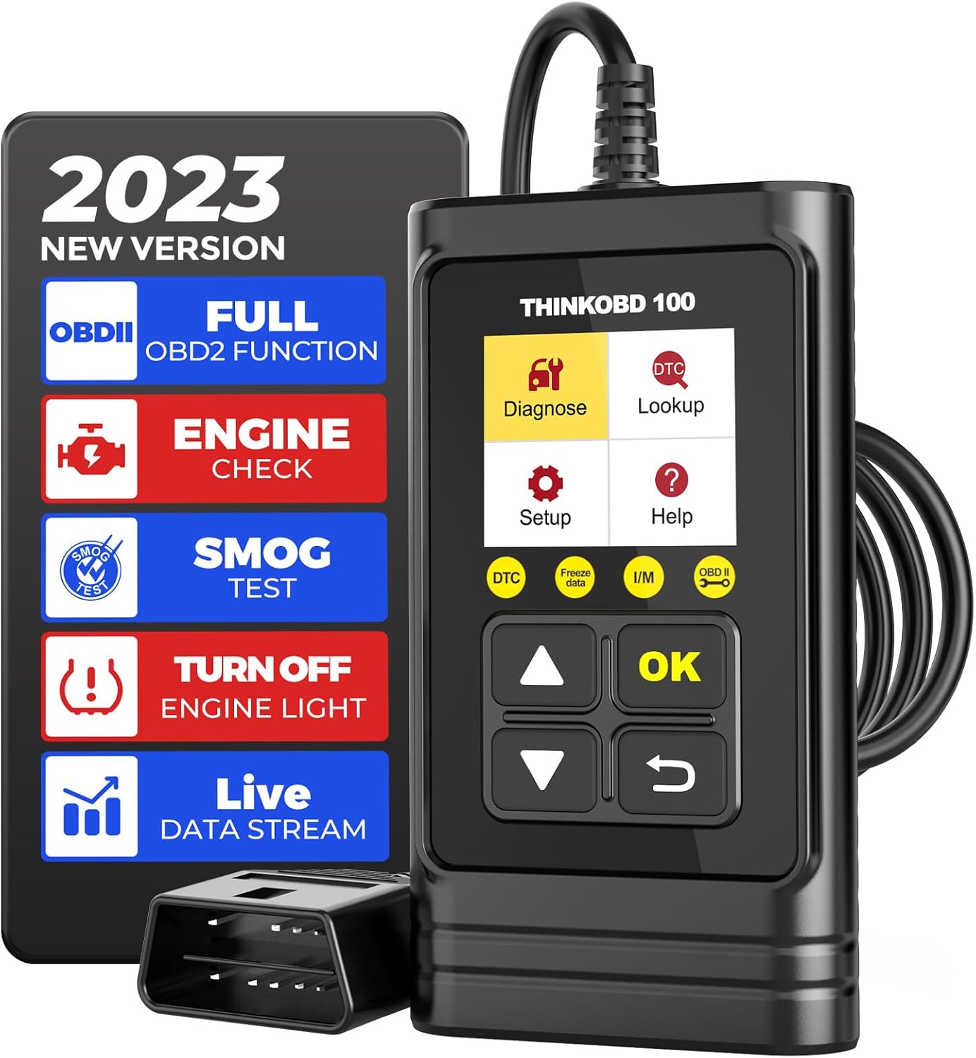 THINKCAR OBD2 Code Reader, Universal Car OBD2 Scanner Engine Fault ...