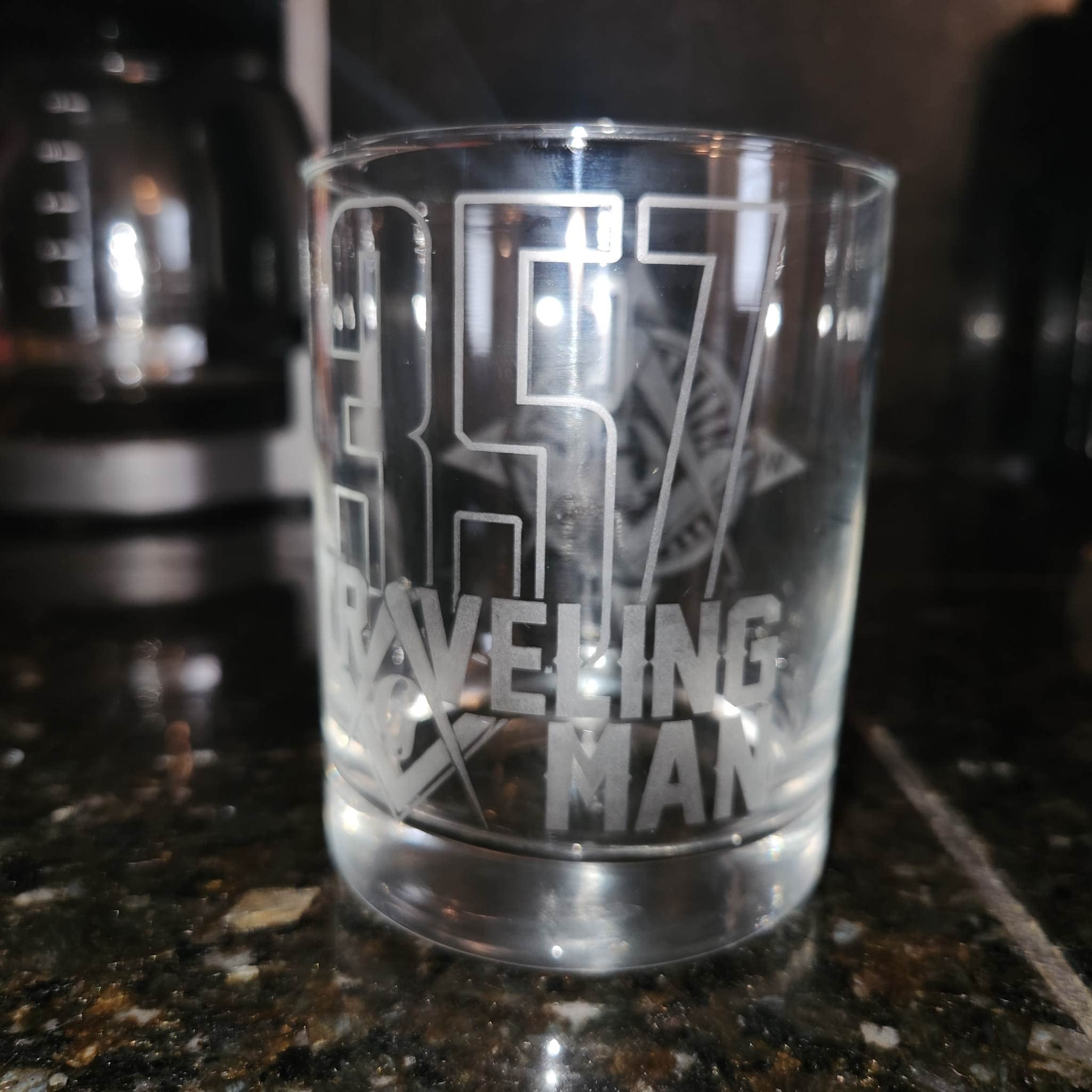 Amazon.com: Masonic 357 Traveling Man Mason Whiskey Glass 14 ounces ...