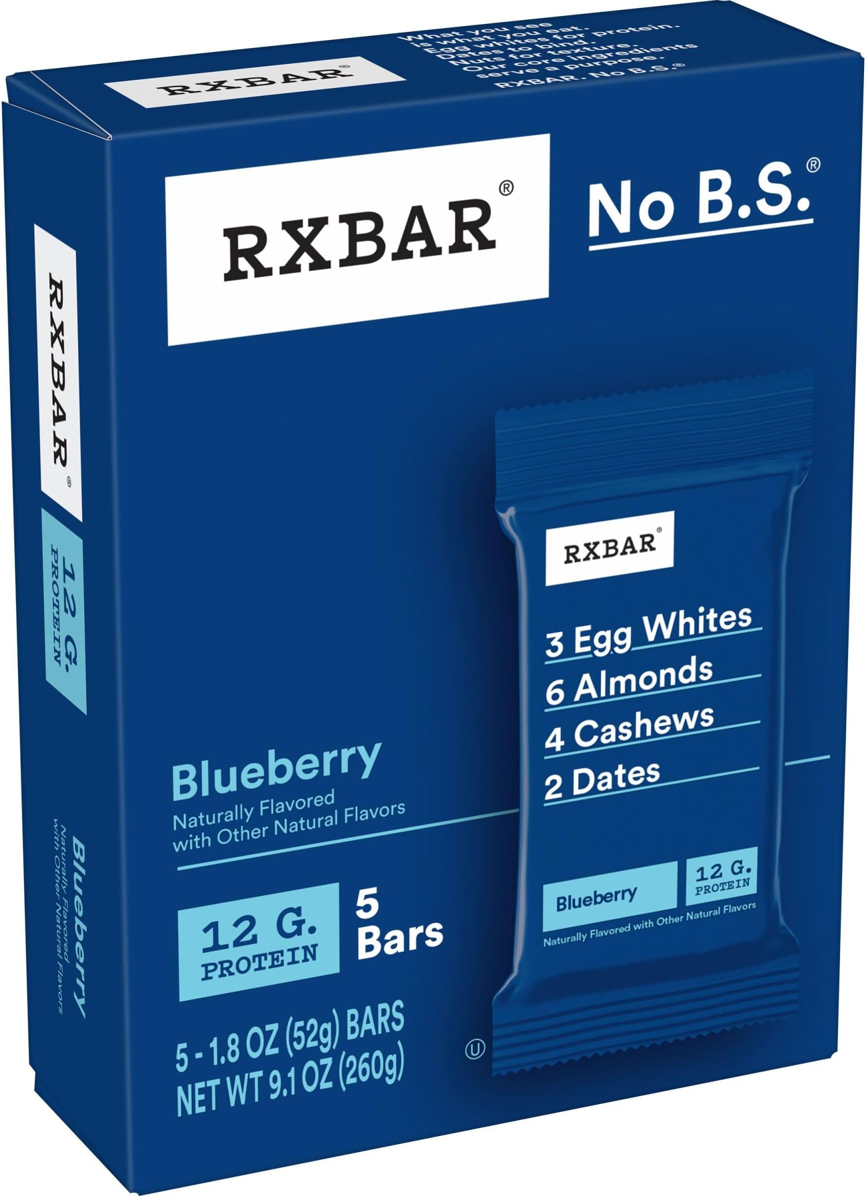 Amazon.com : RXBAR Protein Bars, 12g Protein, Gluten-Free, Snacks ...