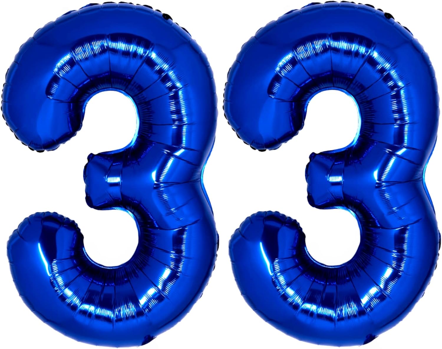 Amazon.com: Giant 40 Inch Blue Number 33 Balloon navy Blue 33rd ...
