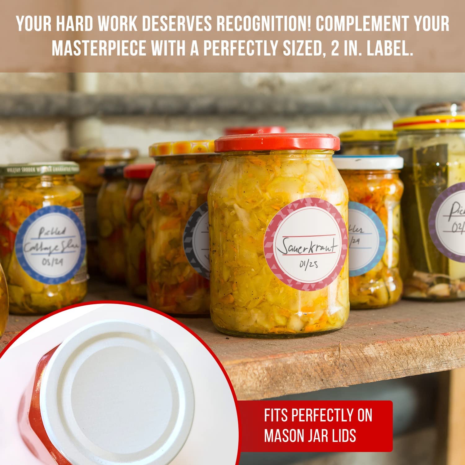 Snapklik.com : Dissolvable Canning Labels For Jars - 200 Mason Jar ...