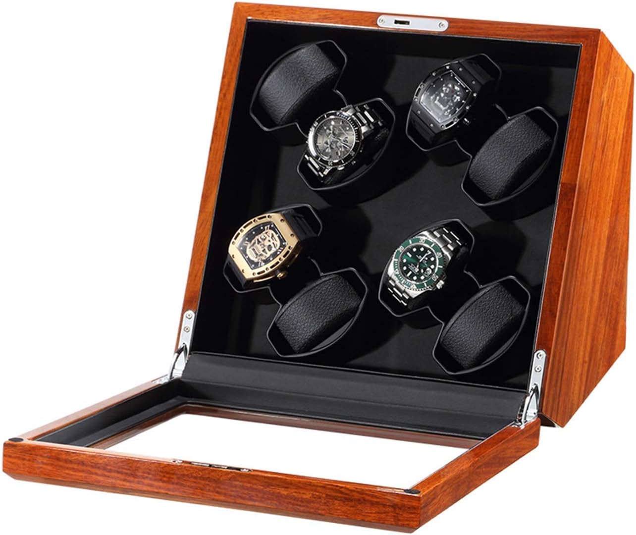 Amazon.com: GeRRiT Solid Wood Watch Winder 8 Automatic Watch Winder Box ...