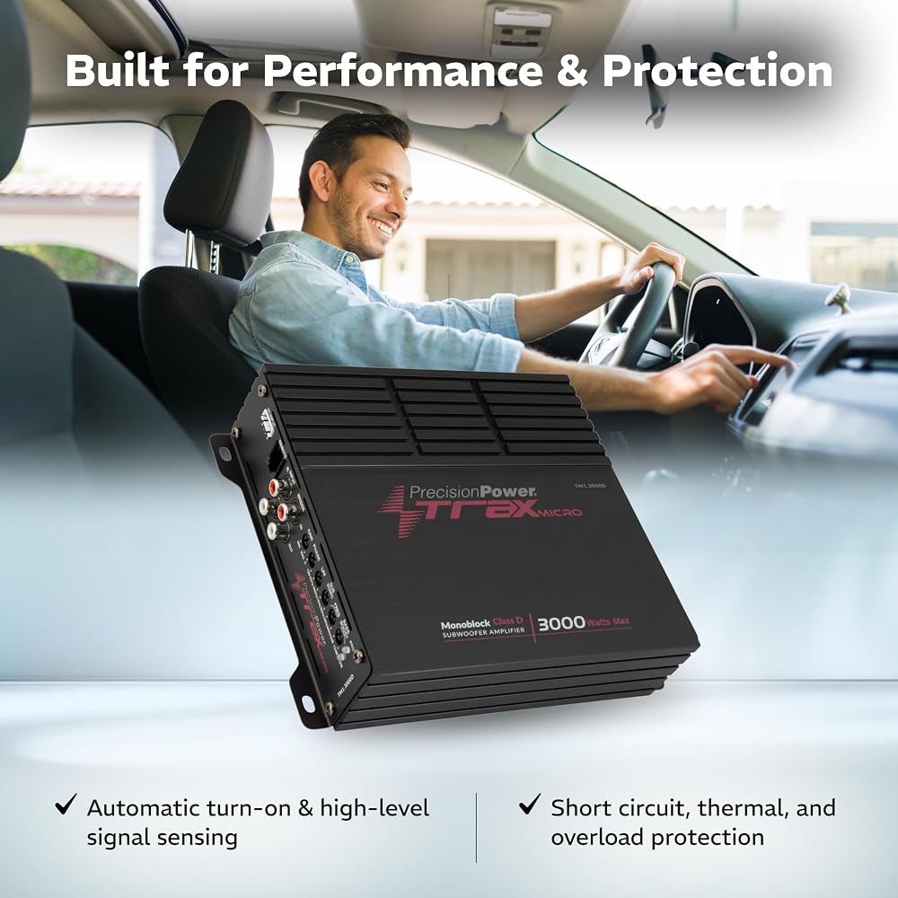 Precision Power Trax Micro Monoblock Class D Car Australia | Ubuy