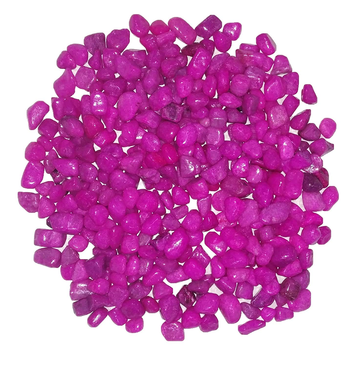 Dashin Glossy Pink Pebbles Stones for Decoration, Garden, Plants Pots ...