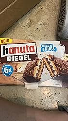 Amazon.com: Ferrero Hanuta Riegel Bars 5 pieces 173g Crunchy Candy ...
