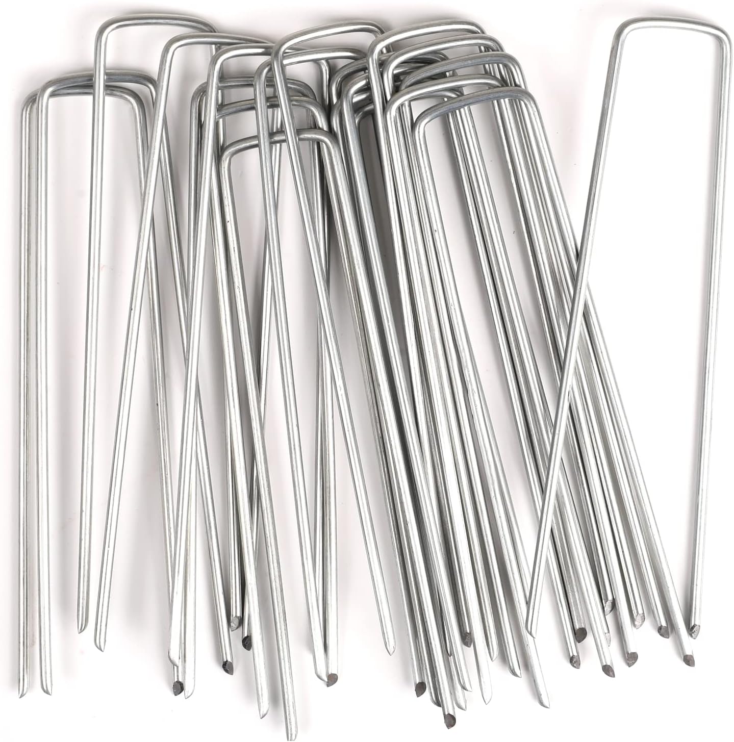 Amazon.com : 20 Pack Landscape Staples, Garden Stakes Heavy Duty ...