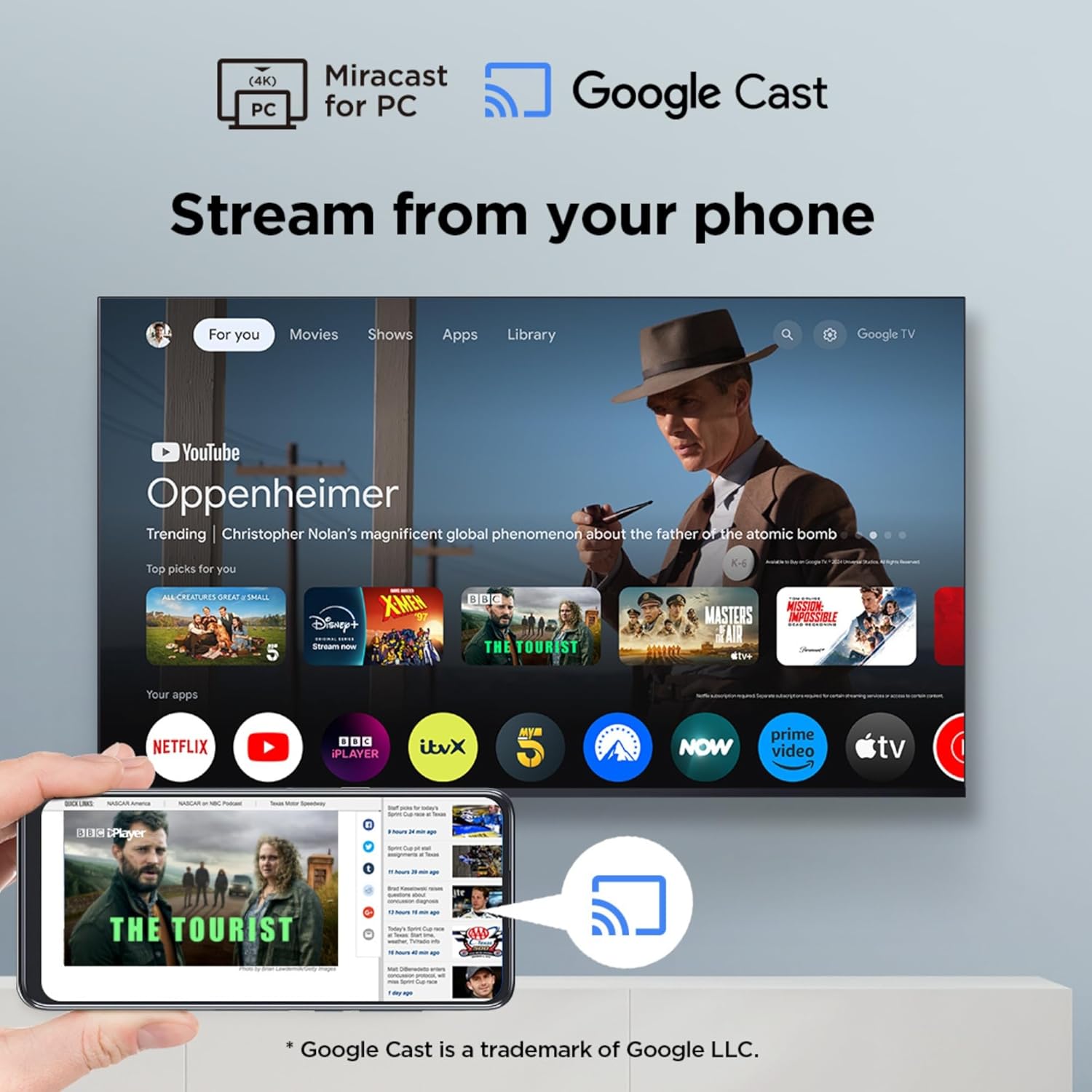TCL 65P7K-UK 65" QLED 4K Ultra HD HDR Google TV User Manual