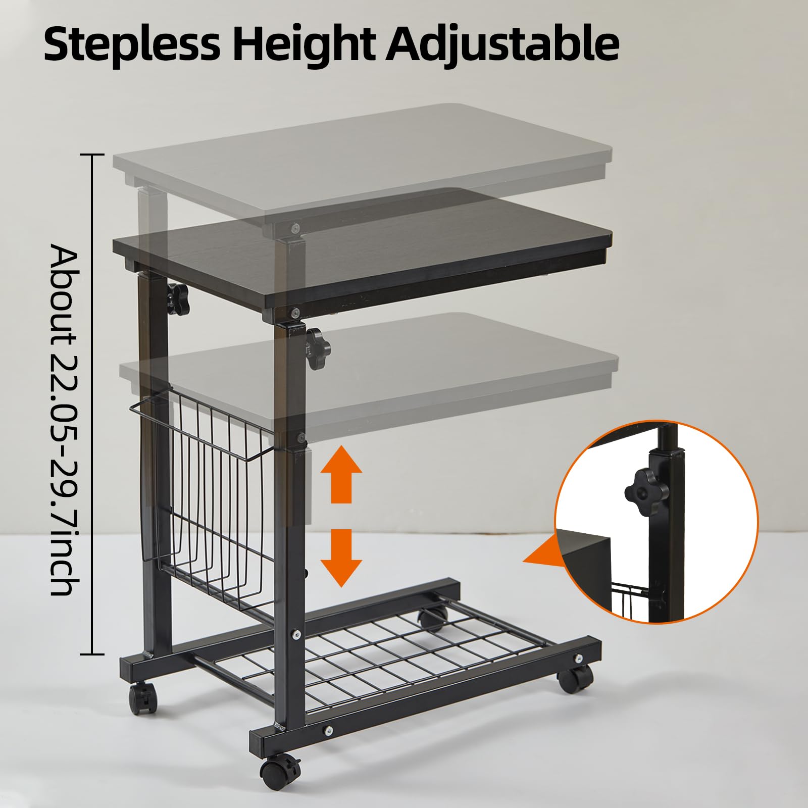 Snapklik.com : Height Adjustable Computer Tower Stand, Printer Stand 2 ...