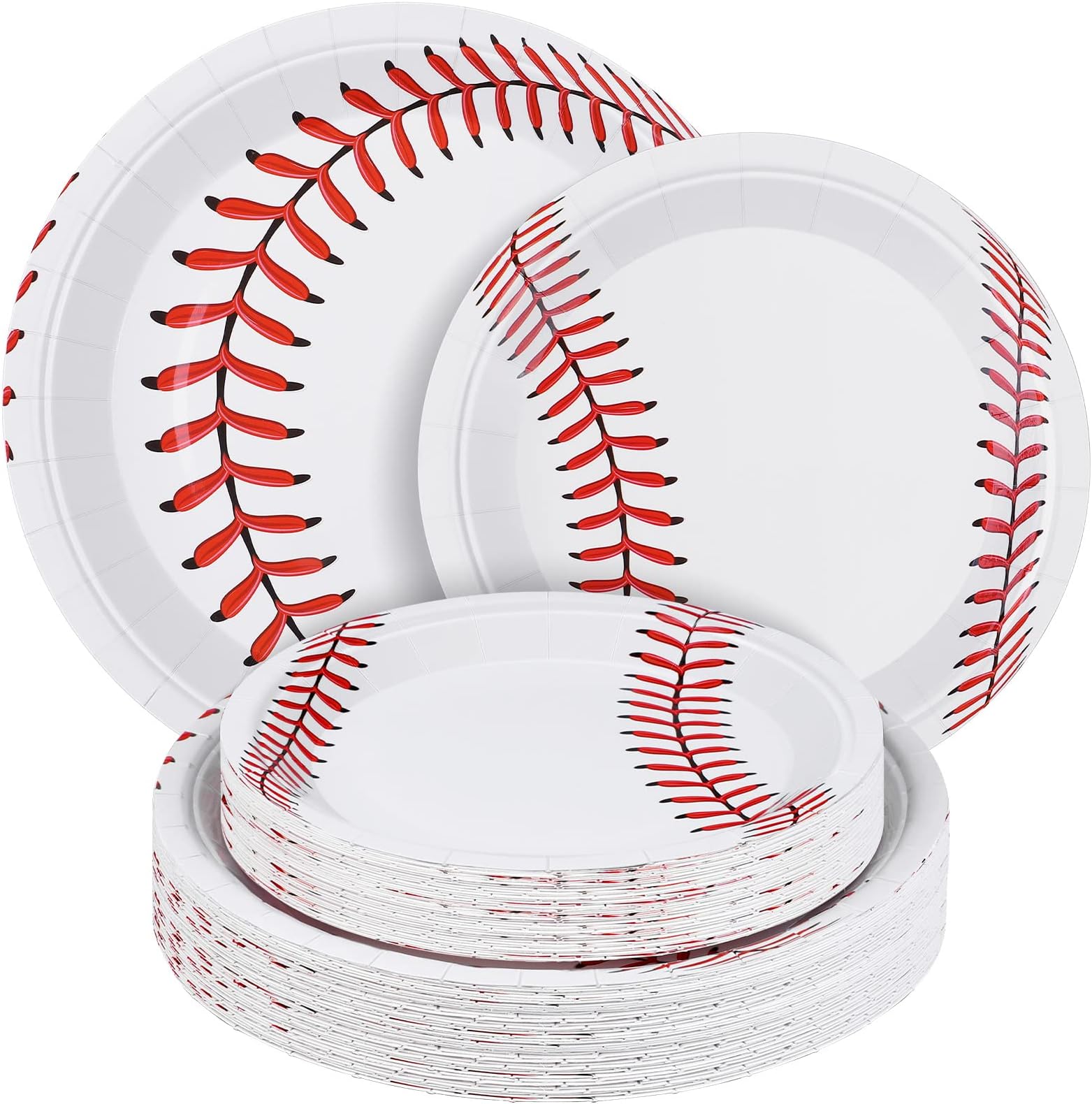 Amazon.com: Creative Converting Baseball Dessert Plates, 24 ct : Health ...