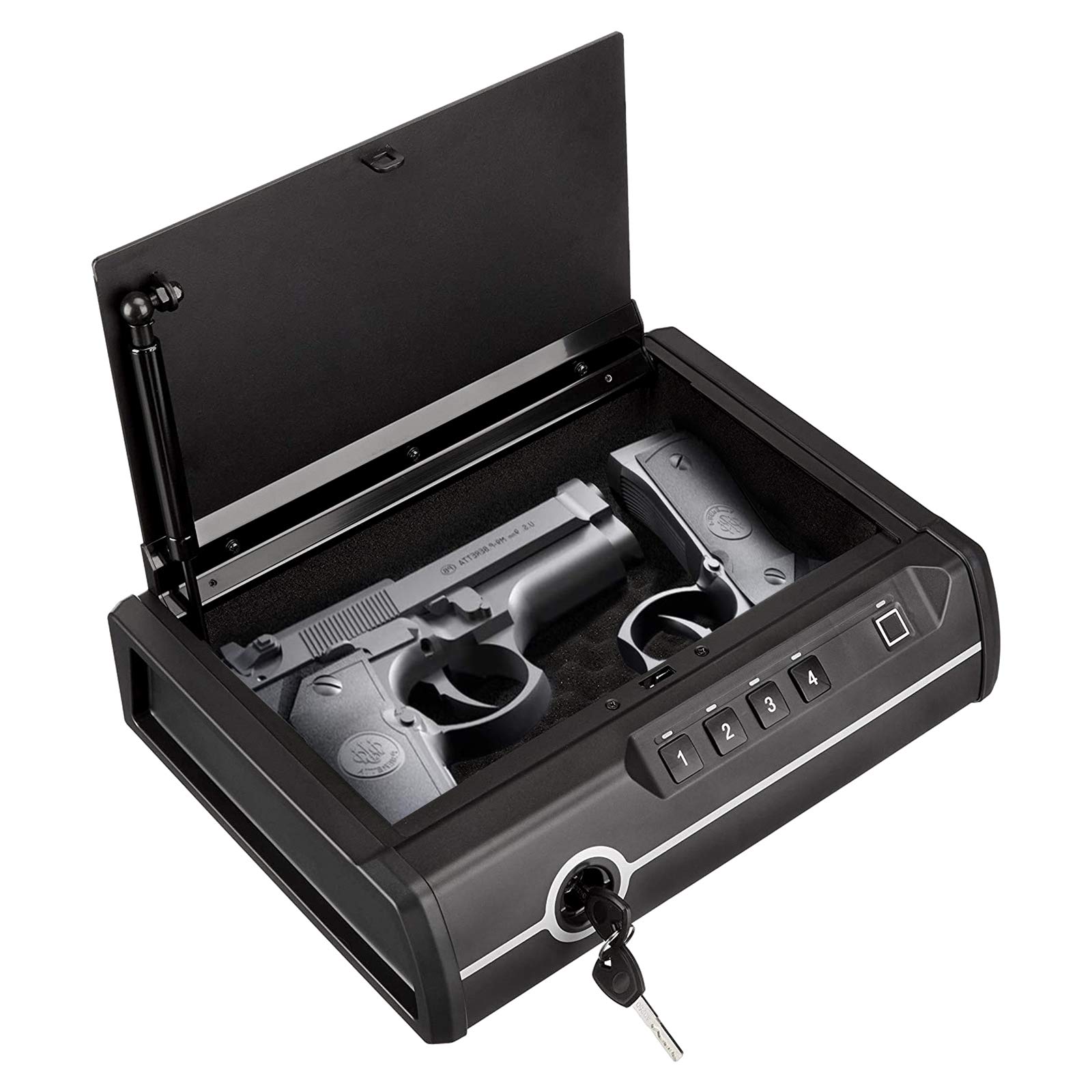 Buy Quick Access Safe, Portable Smart Pistol Safe Quick Access for 2 ...