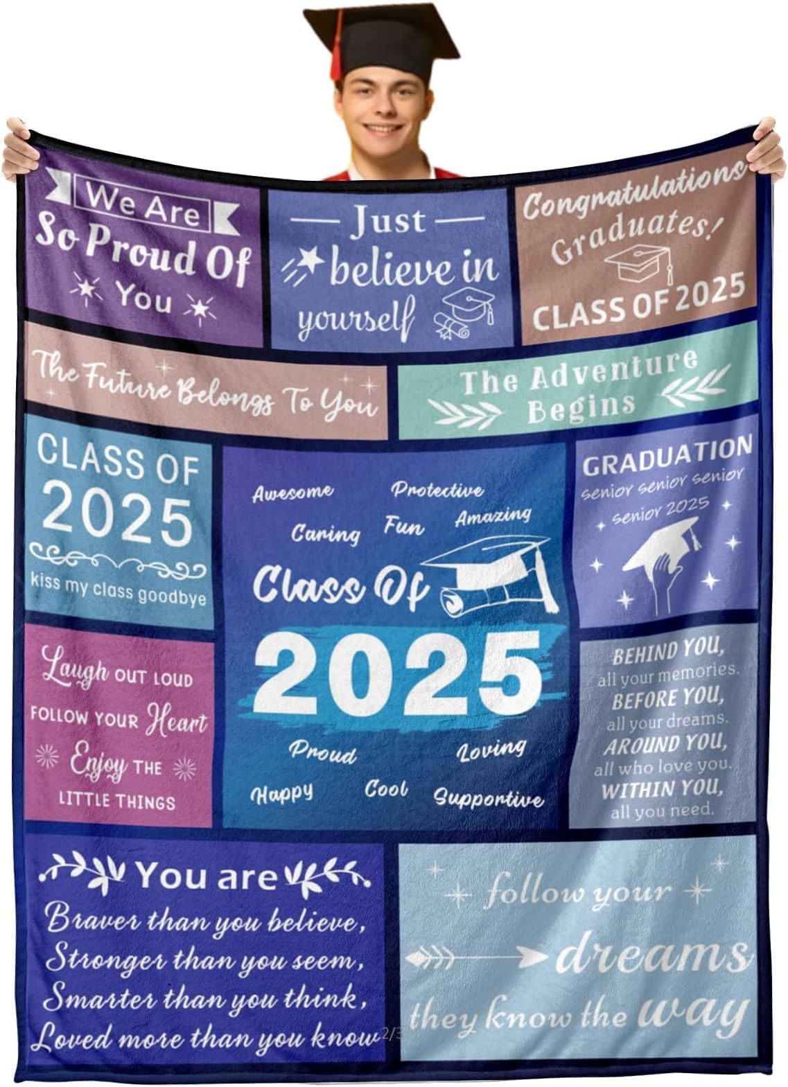Amazon.com: Graduation Gifts Blanket 50" X 60", 2025 Graduation Gifts ...