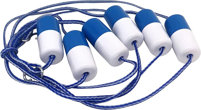Amazon.com: FibroPool Floating Pool Safety Rope - 18 Foot - Adjustable ...