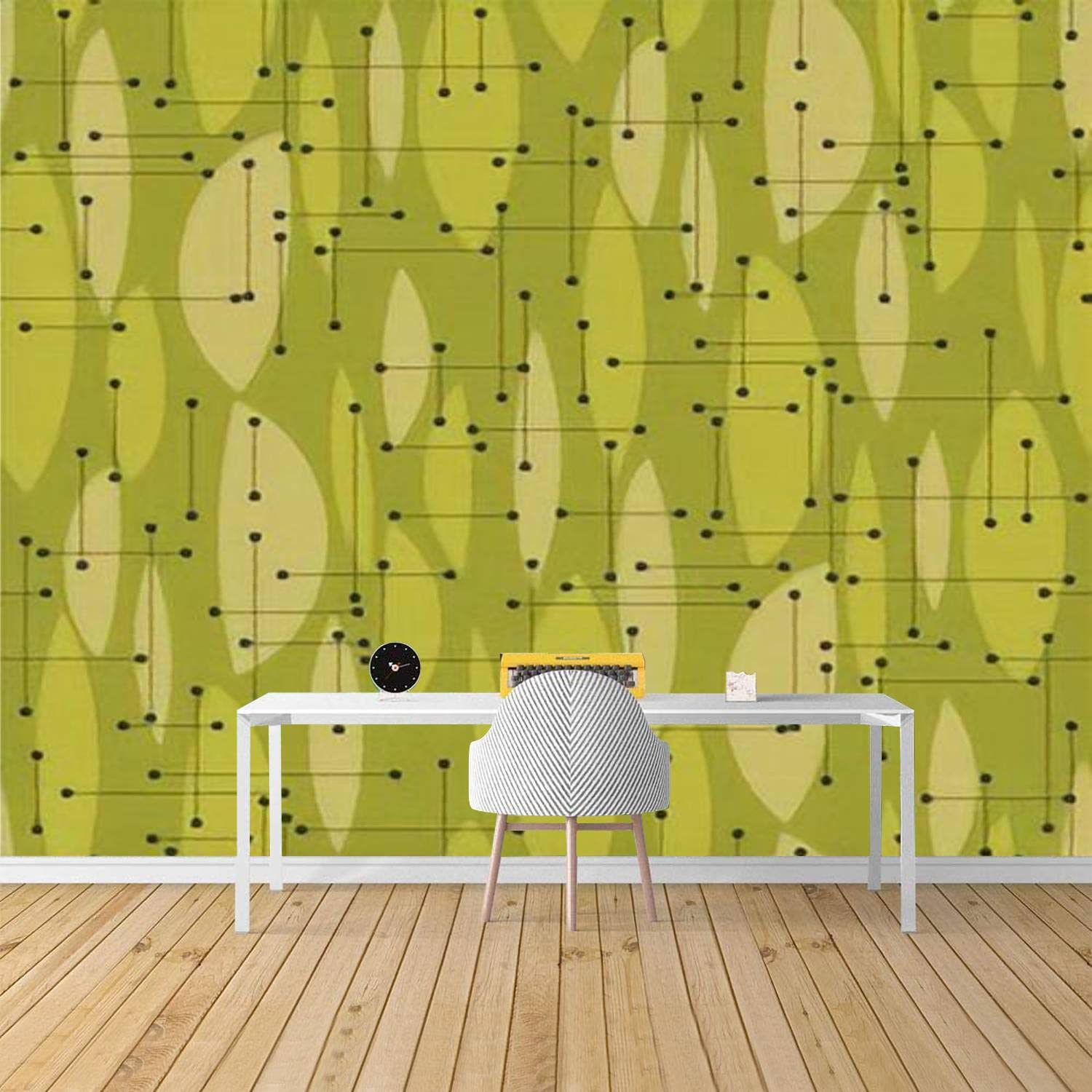 50s Retro Wallpaper Patterns Aesthetic Mid Century Printable Seamless
