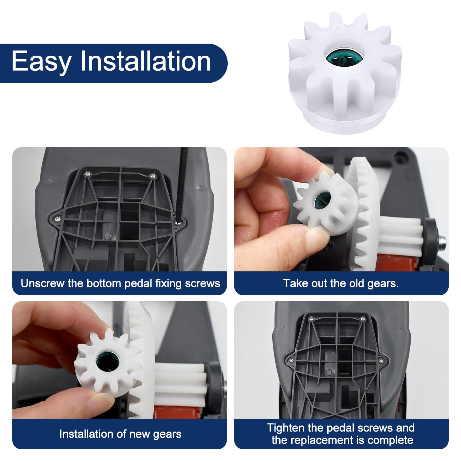 Snapklik.com : 2 Pcs Easy Mop Pedal Broom Spin Mop Replacement One Way ...