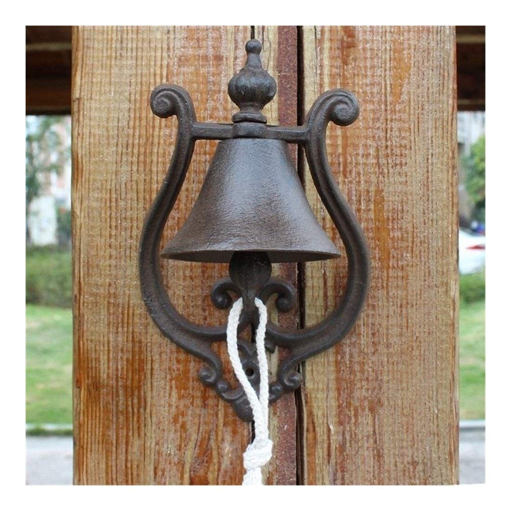 Amazon.com: Cast Iron Doorbell Wall Bell Indoor Outdoor Din Rustic Cast ...