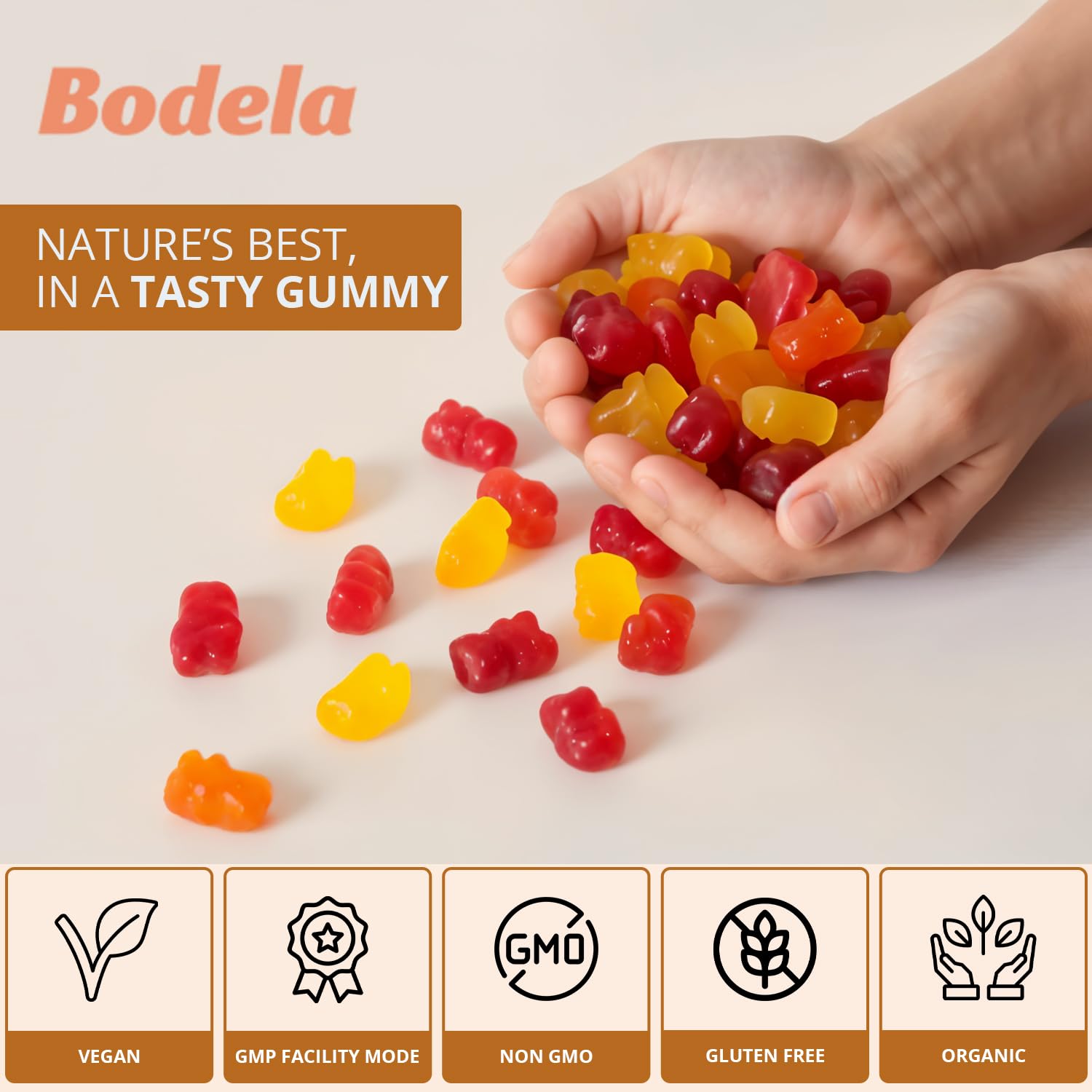 Gomas Funcionais de Cogumelos Bodela 10 em 1 com Lion’s Mane, Reishi ...